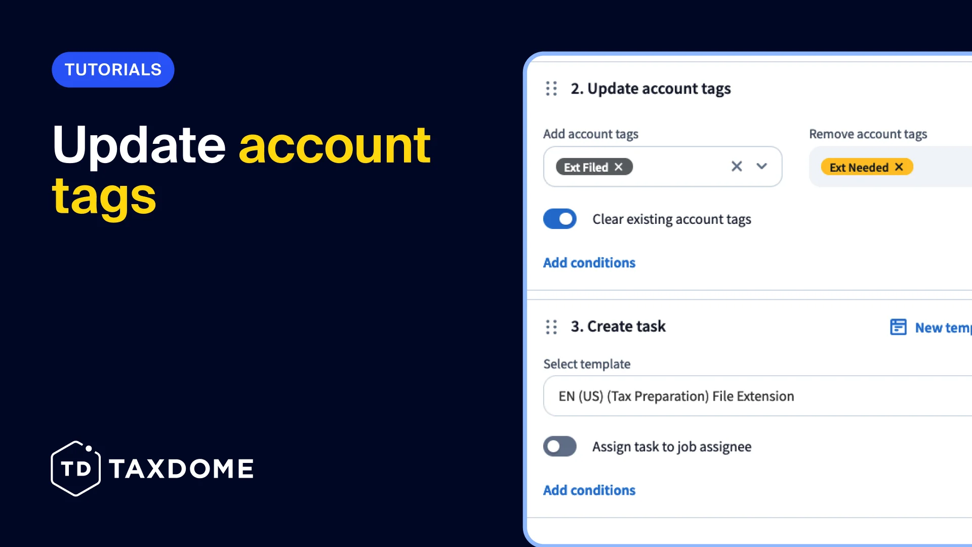 How to update account tags