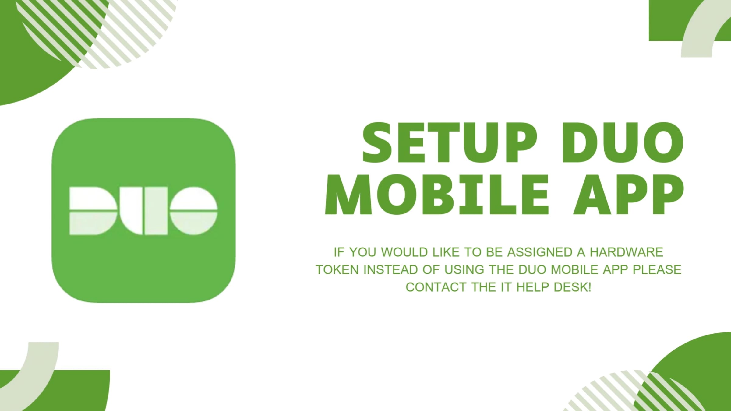 Setup Duo Mobile App