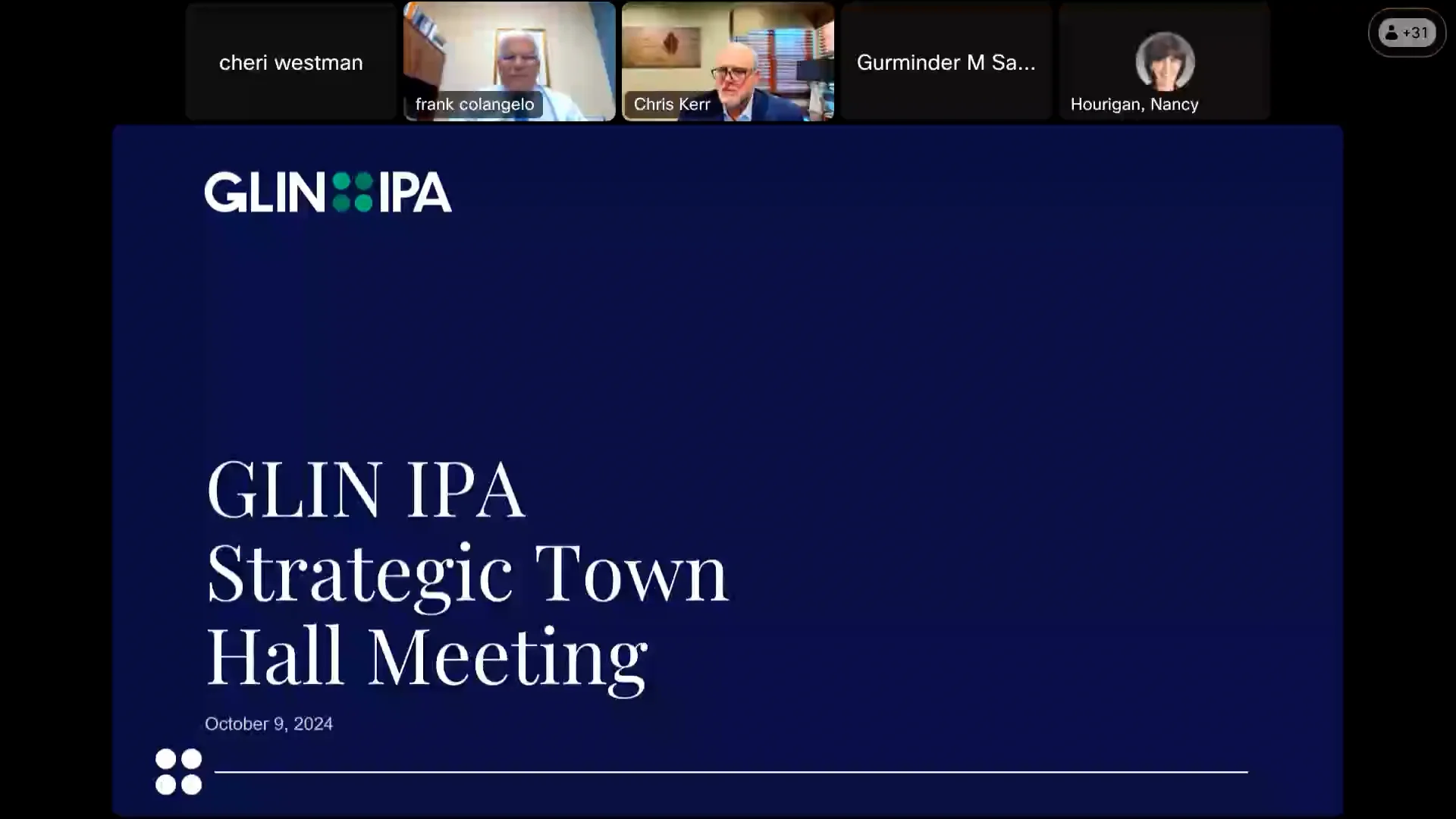 Town Hall Meeting/Highmark 10.09.2024