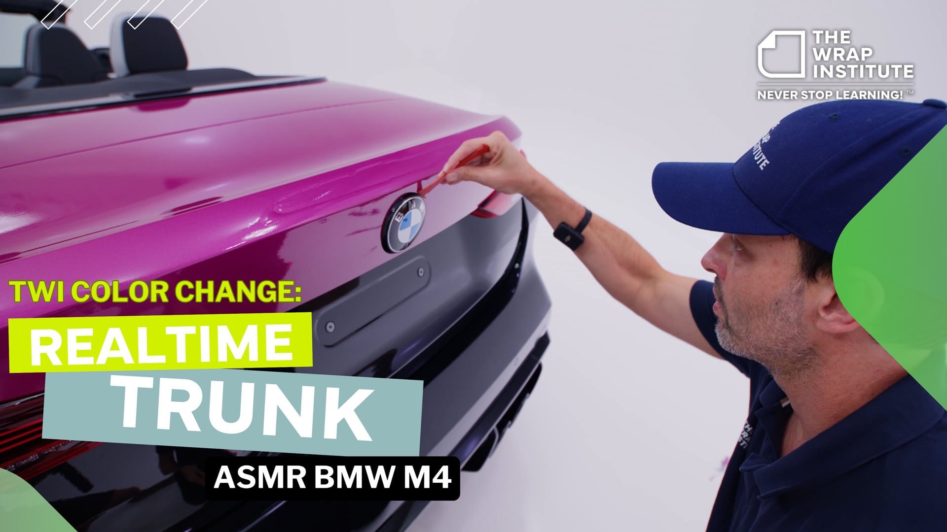 TWI Color Change - Realtime Trunk ASMR BMW M4 — The Wrap Institute