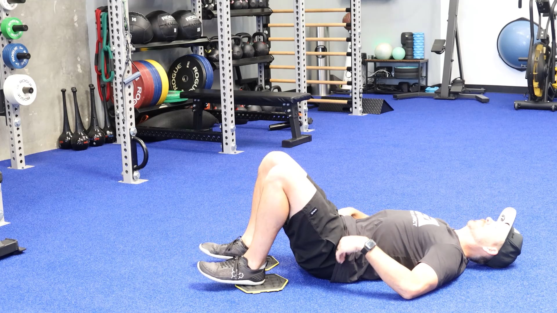 Eccentric Slider Drill for Hamstrings