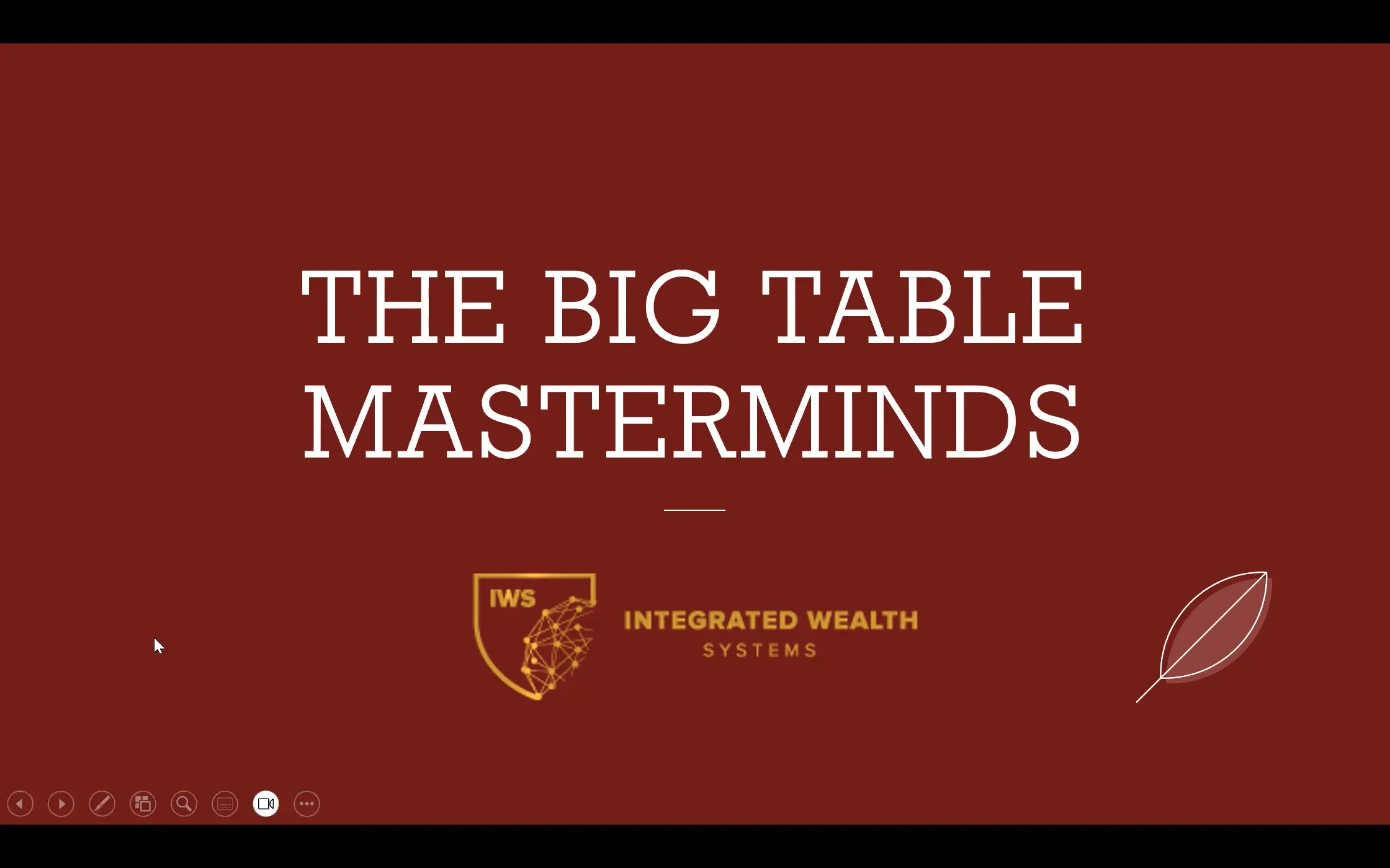 IWS Mastermind Training