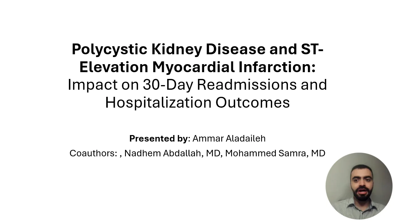 Polycystic Kidney Disease and ST-Elevation Myocardial Infarction, Ammar ...