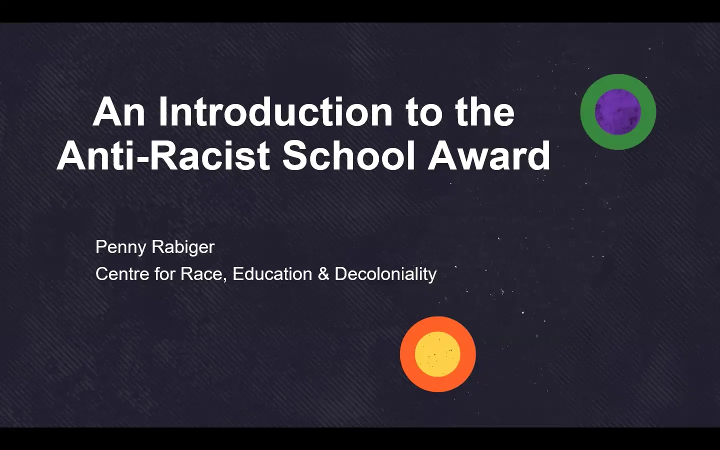 Anti-Racist School Award Overview