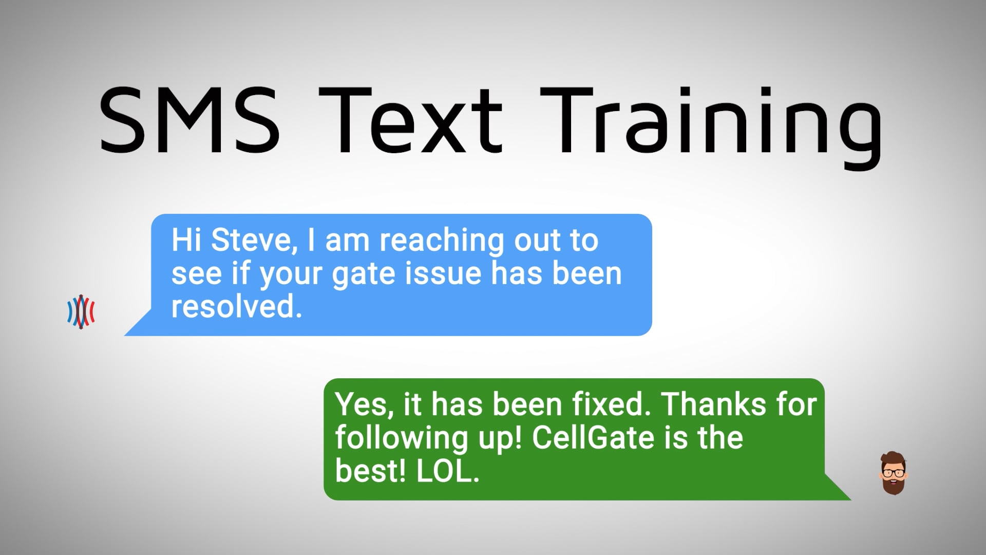 SMS Text Training Video