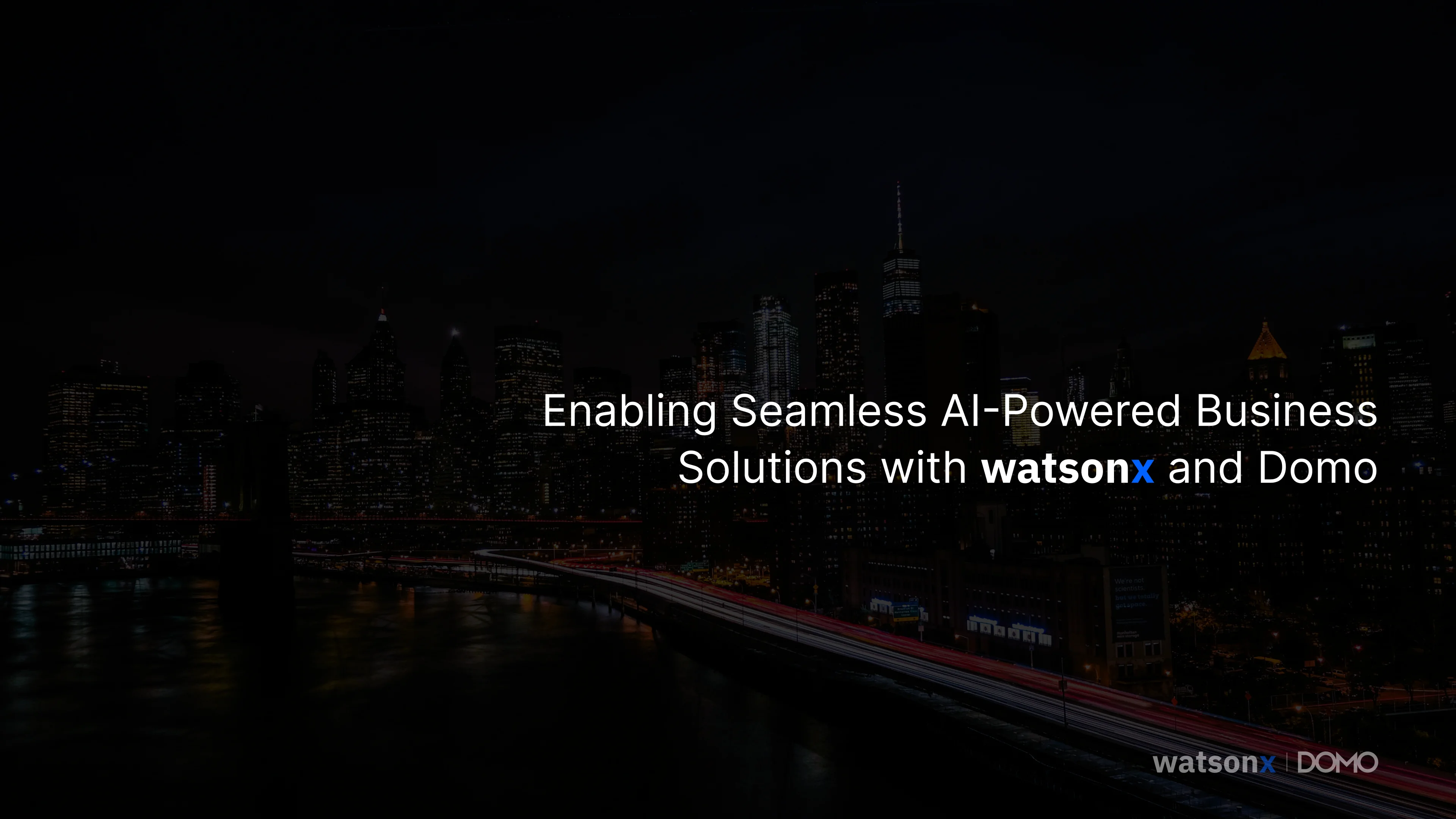 Enabling Seamless AI-Powered Business Solutions with watsonx and Domo