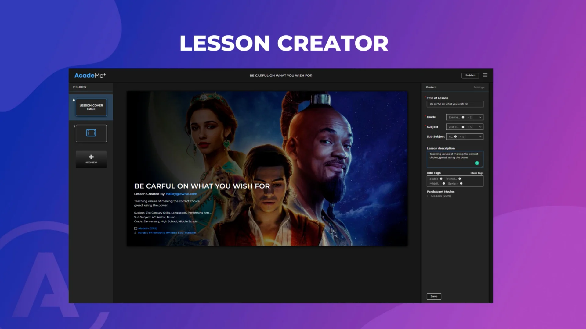 Lesson Creator