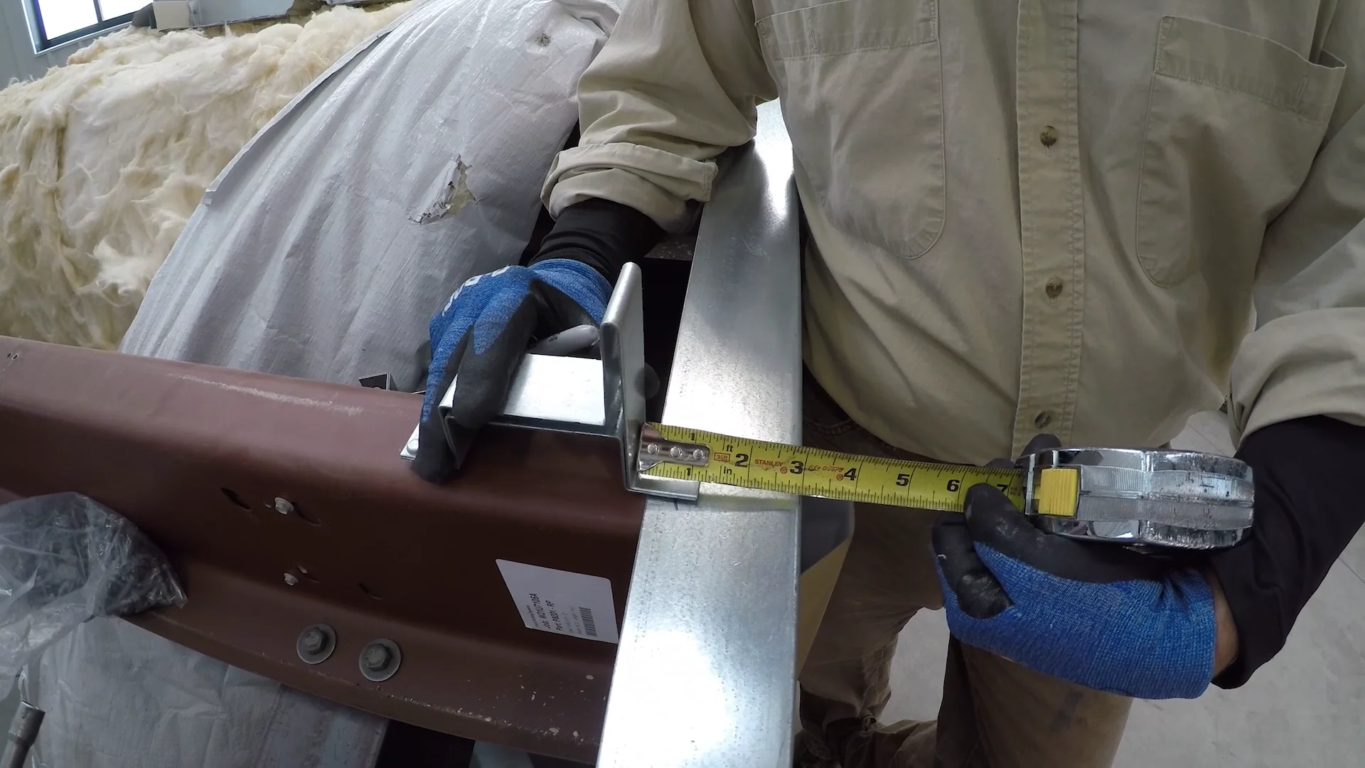 2 - Rake Support Angle Installation - Standing Seam Roof