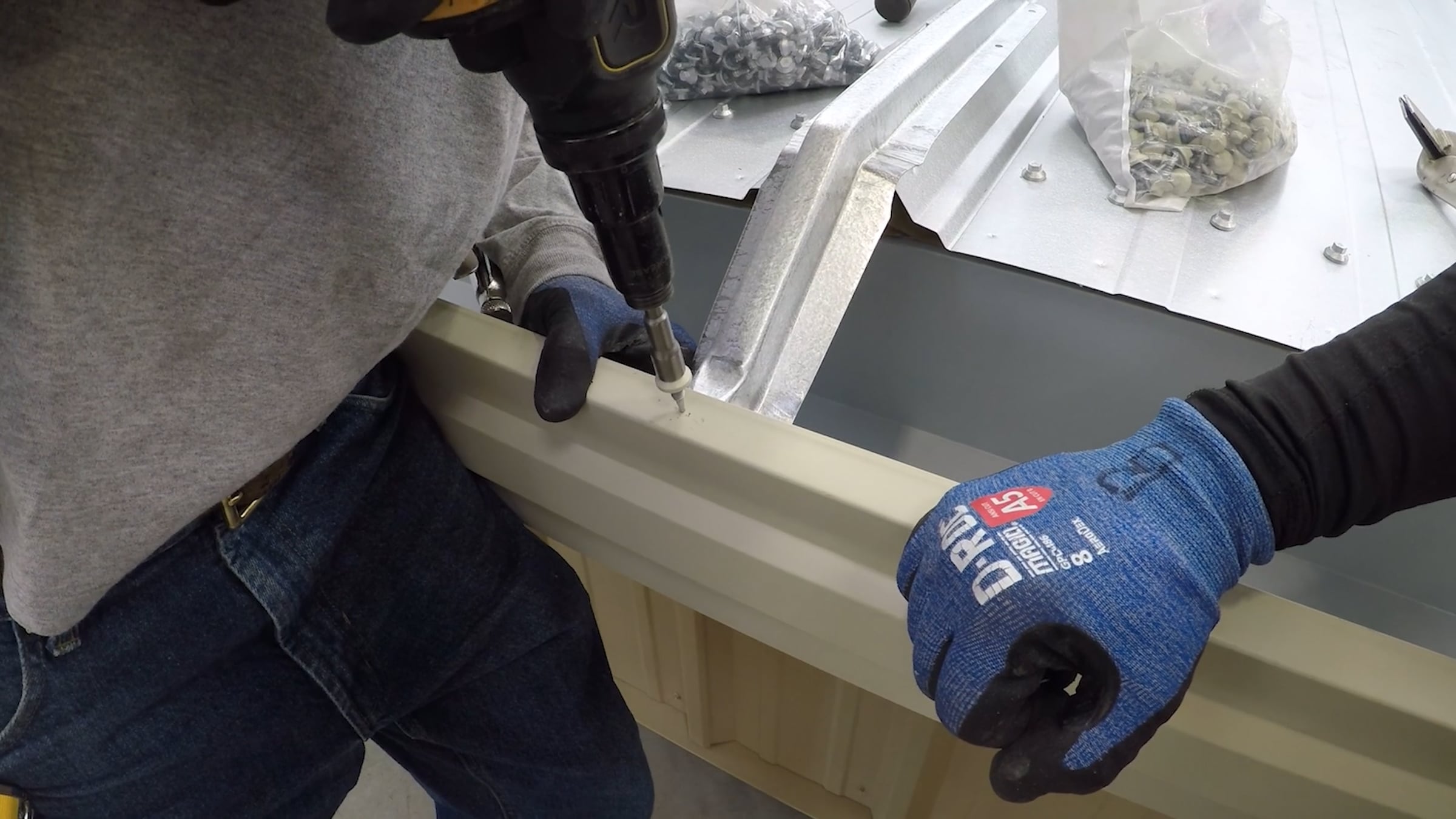 5 - On-Slope Gutter Installation - Standing Seam Roof