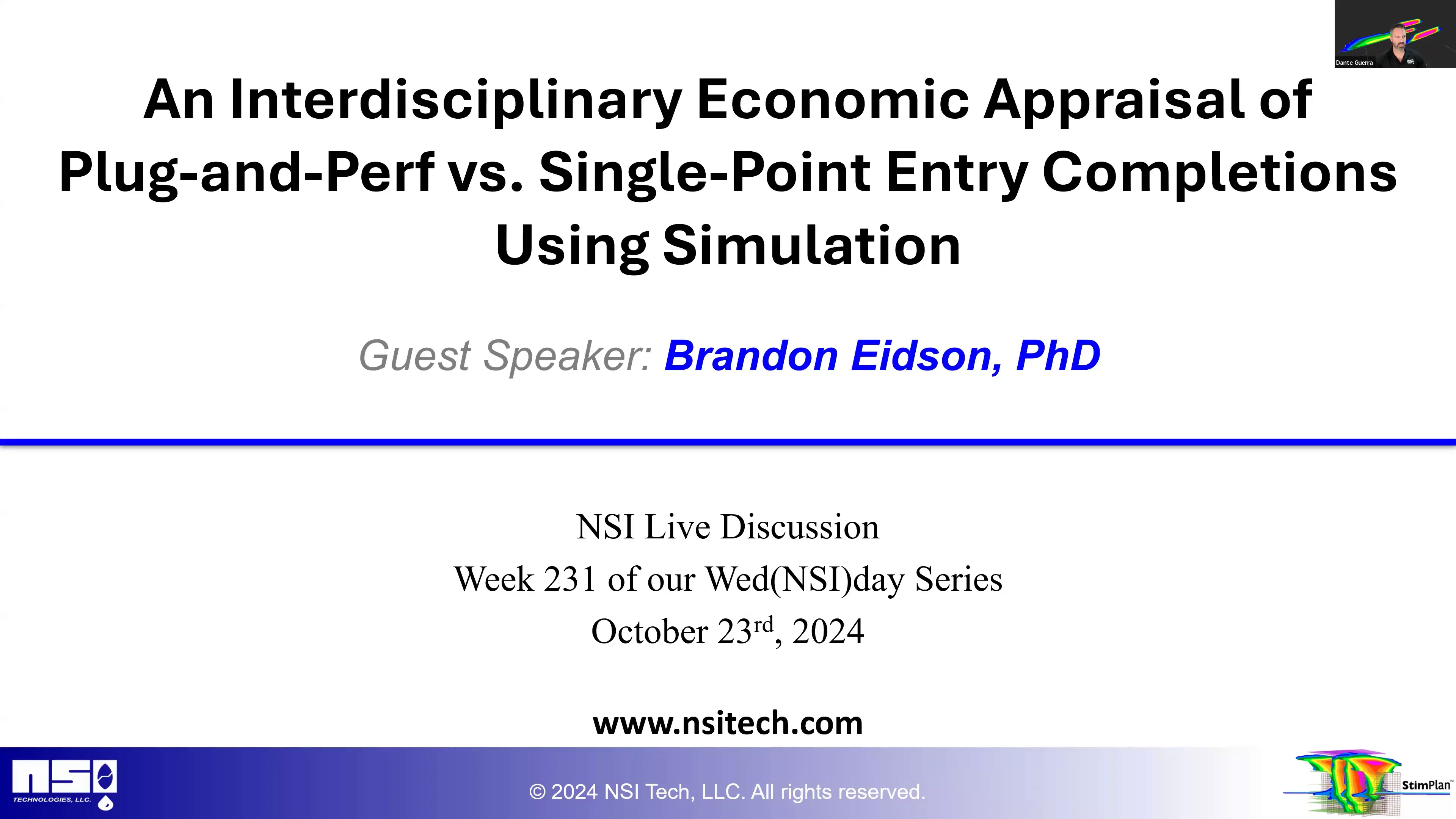 Wed(NSI)day - 10/23/24 - Economic Appraisal of PnP vs Single-Point ...