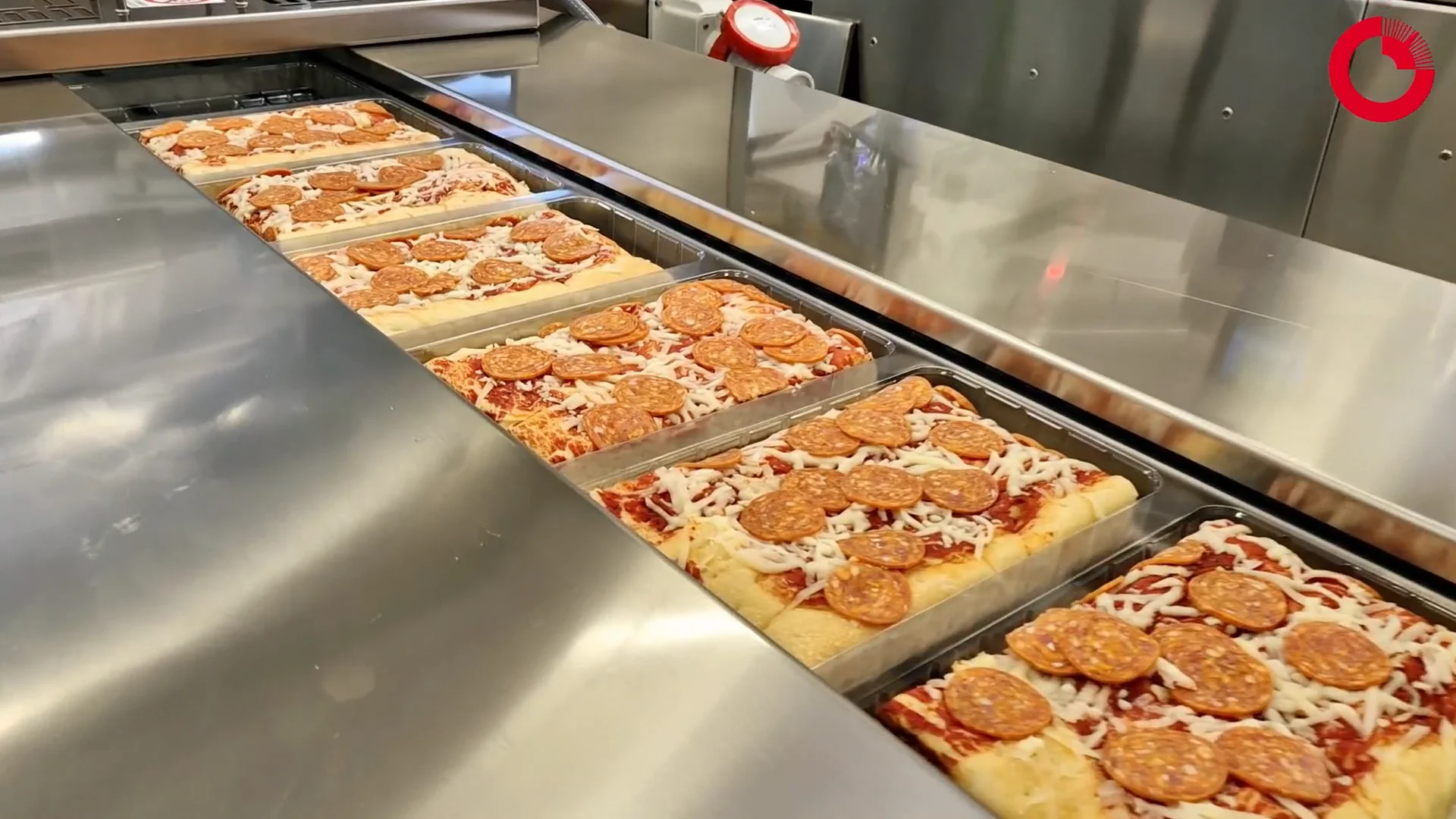 Colimatic Thermoforming line THERA 500 with top labeling unit for Pizza ...