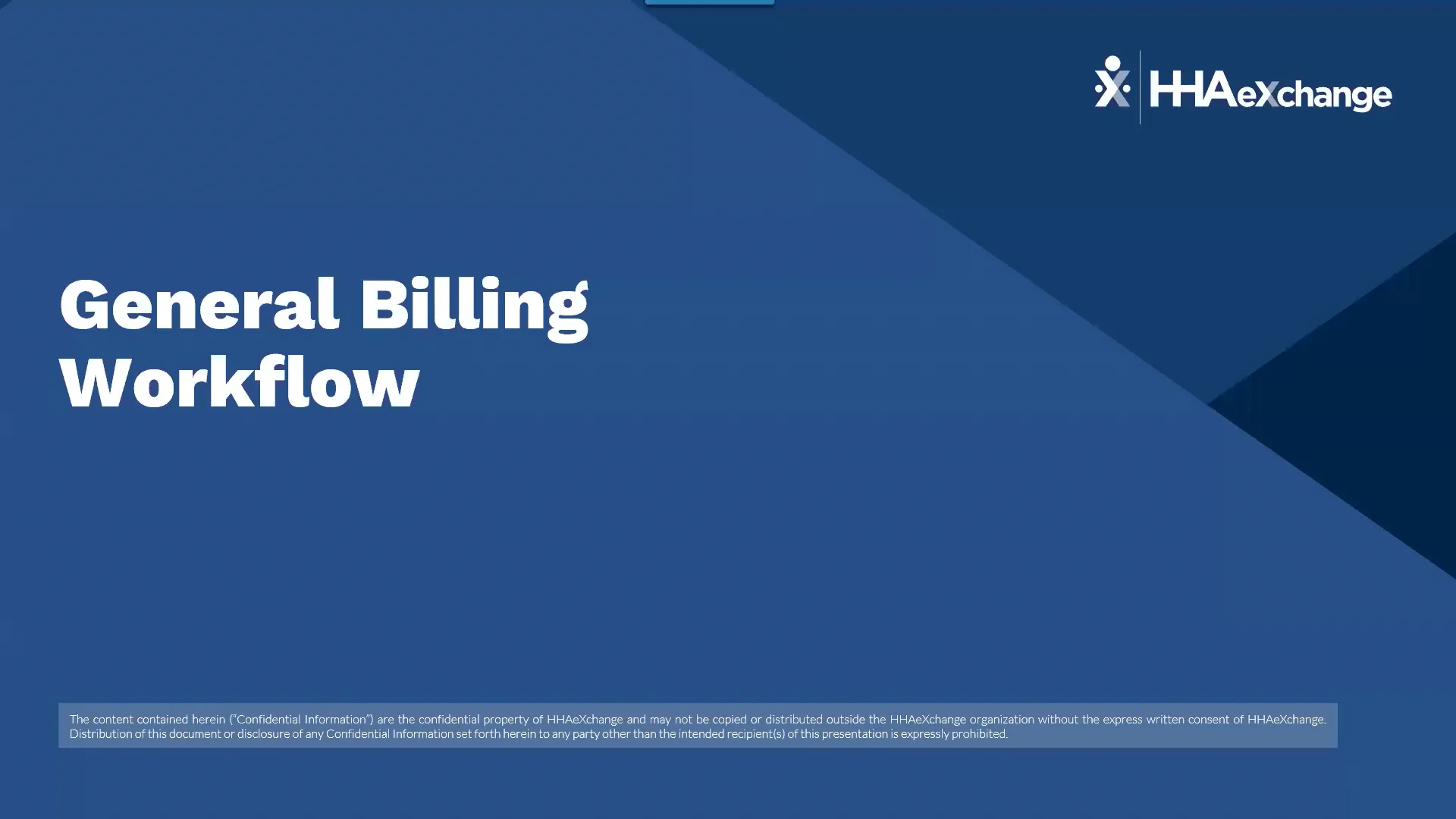 General Billing Workflow