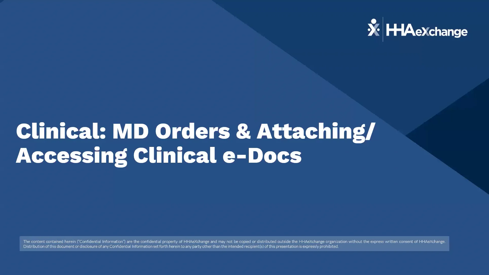Clinical - MD Orders