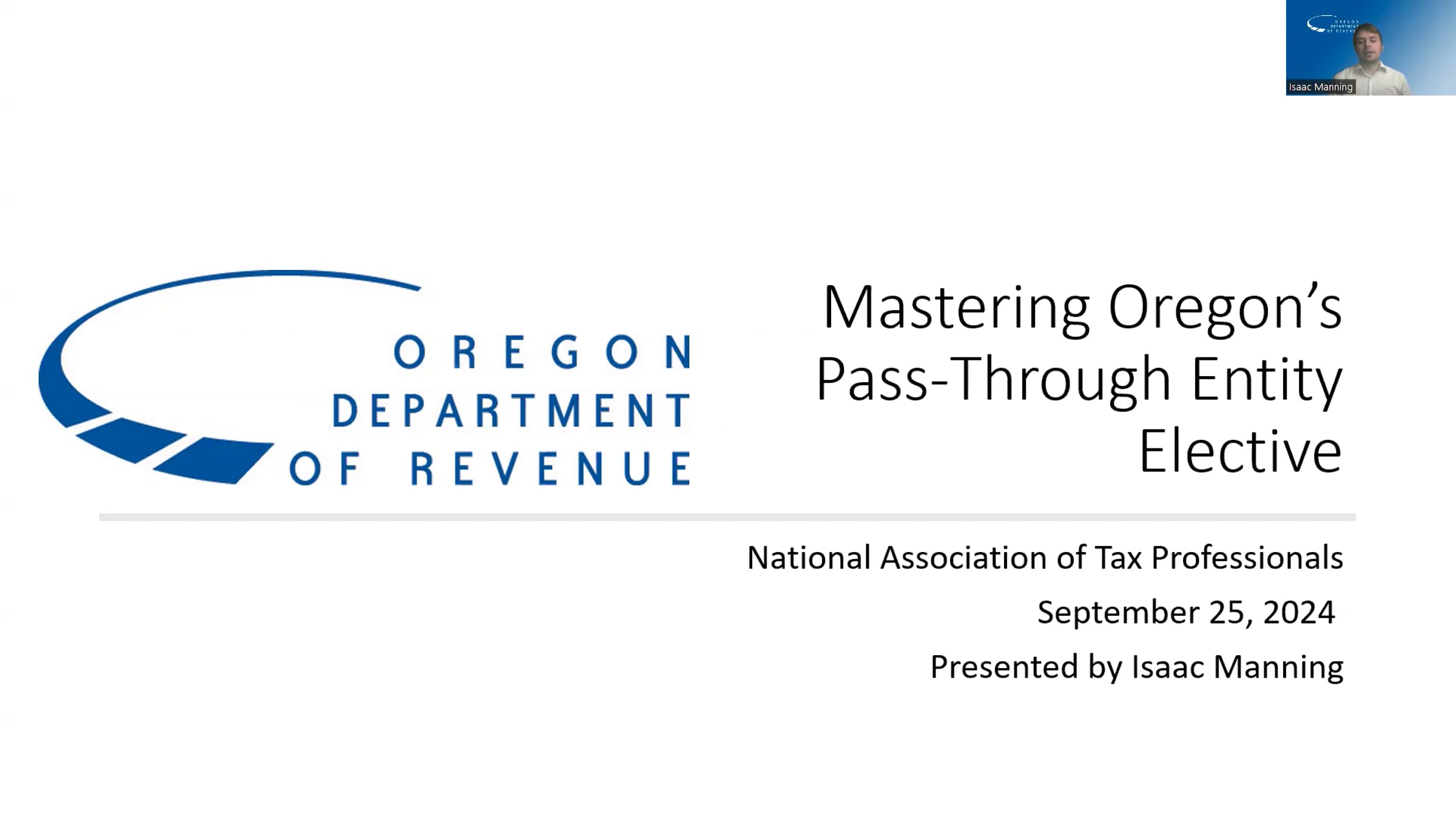 Mastering Oregon's Pass-Through Entity Elective Tax