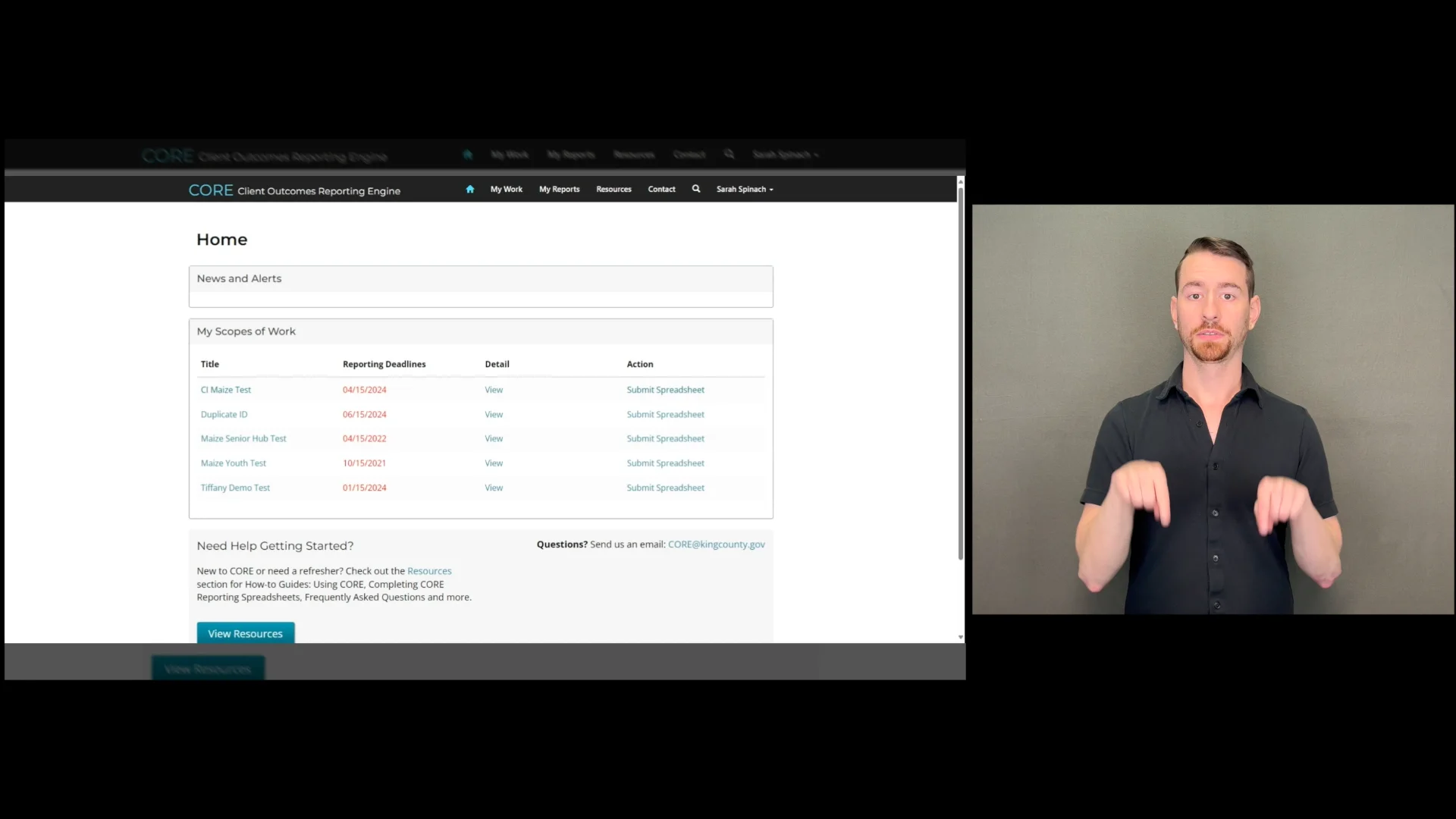 Create CORE Accounts with ASL