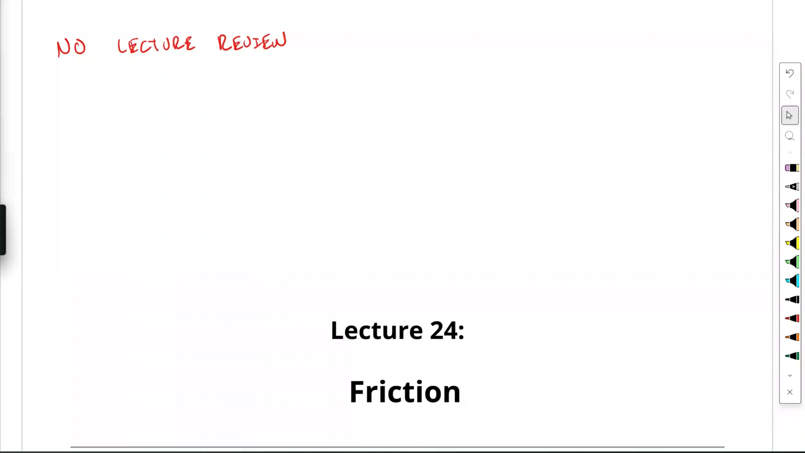 CE 211 - Lecture 24 - Basic Friction (Part I)