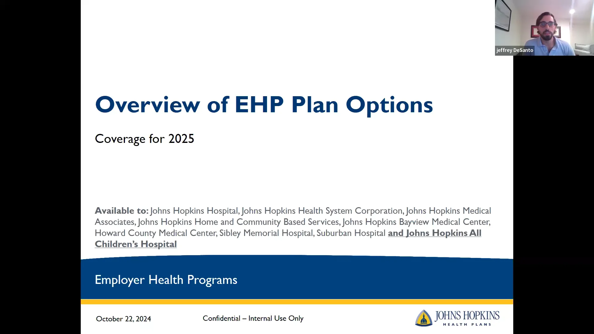 Employer Health Plan (EHP) Medical Plan Overview