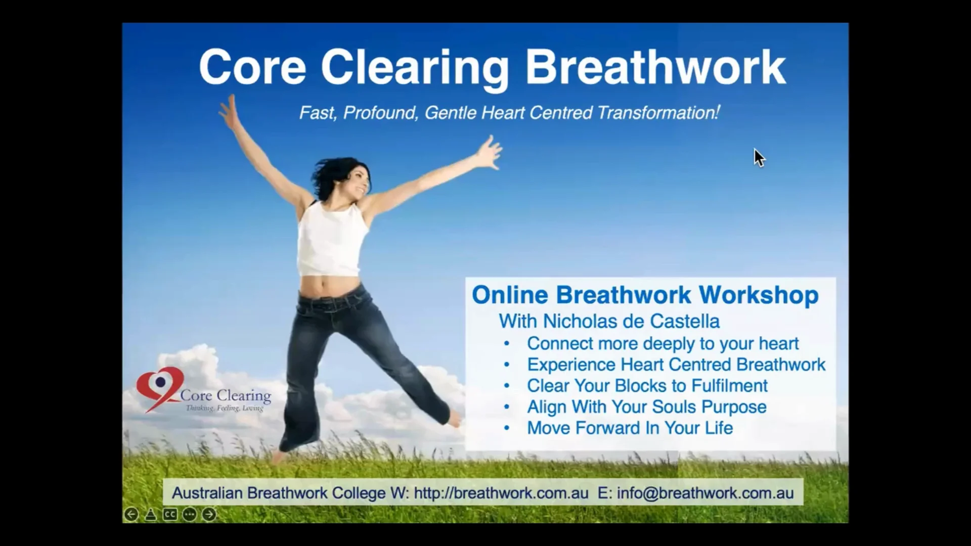 Core Clearing Breathwork Coach Training with new 90days