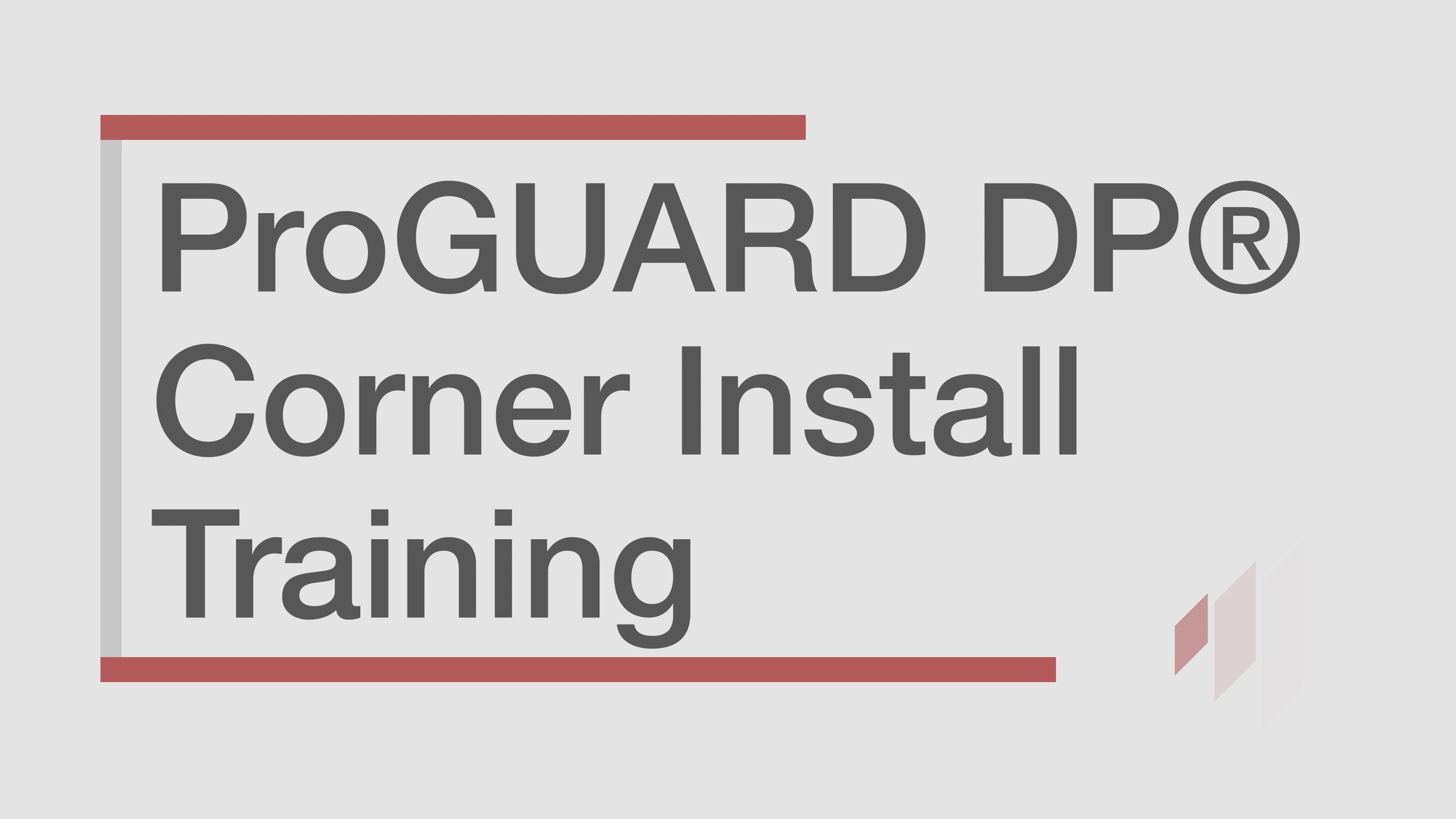 Arriscraft - ProGUARD DP® Corner Installation