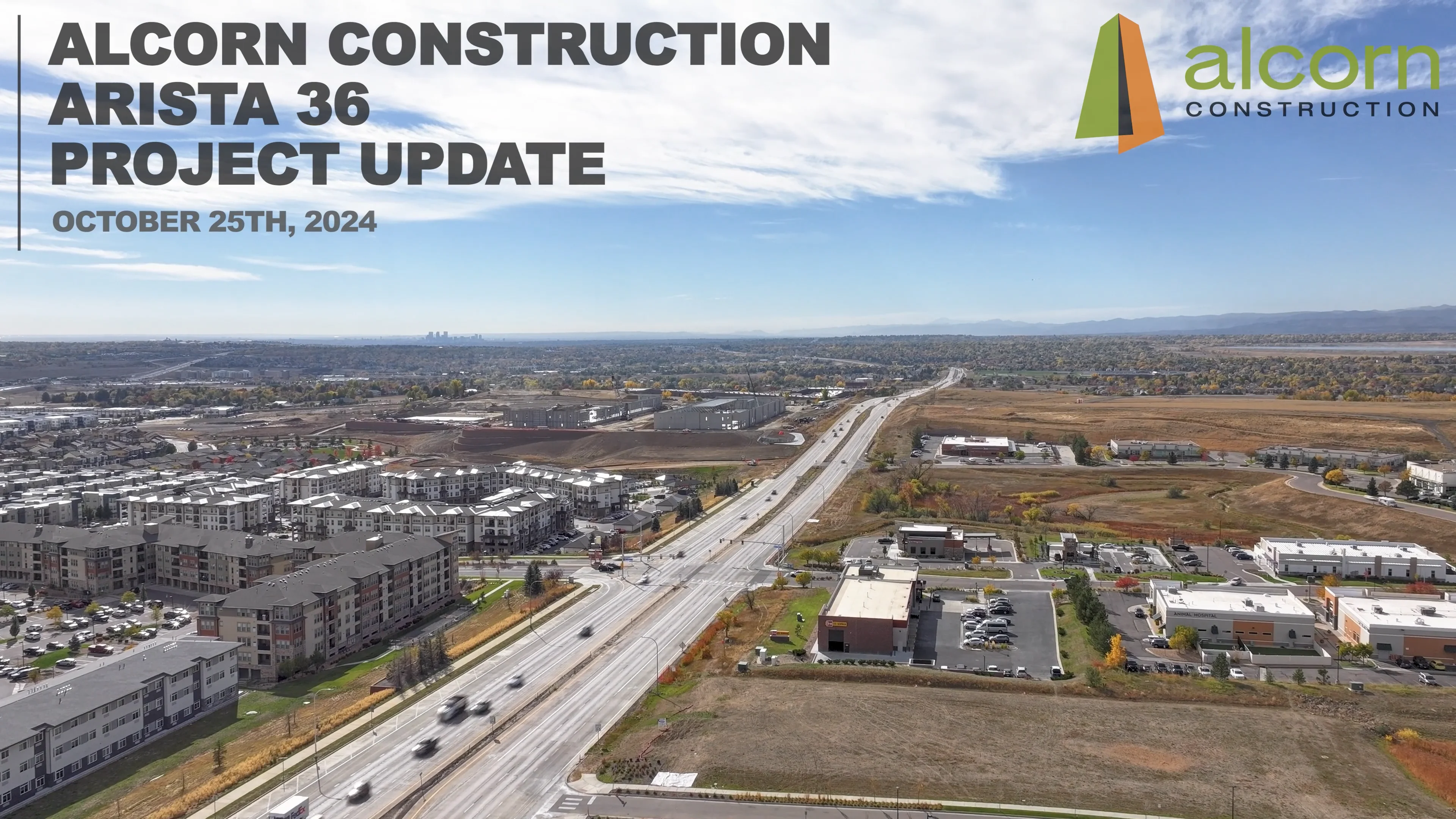 Alcorn Construction | Arista 36 Project Update 10/25/24