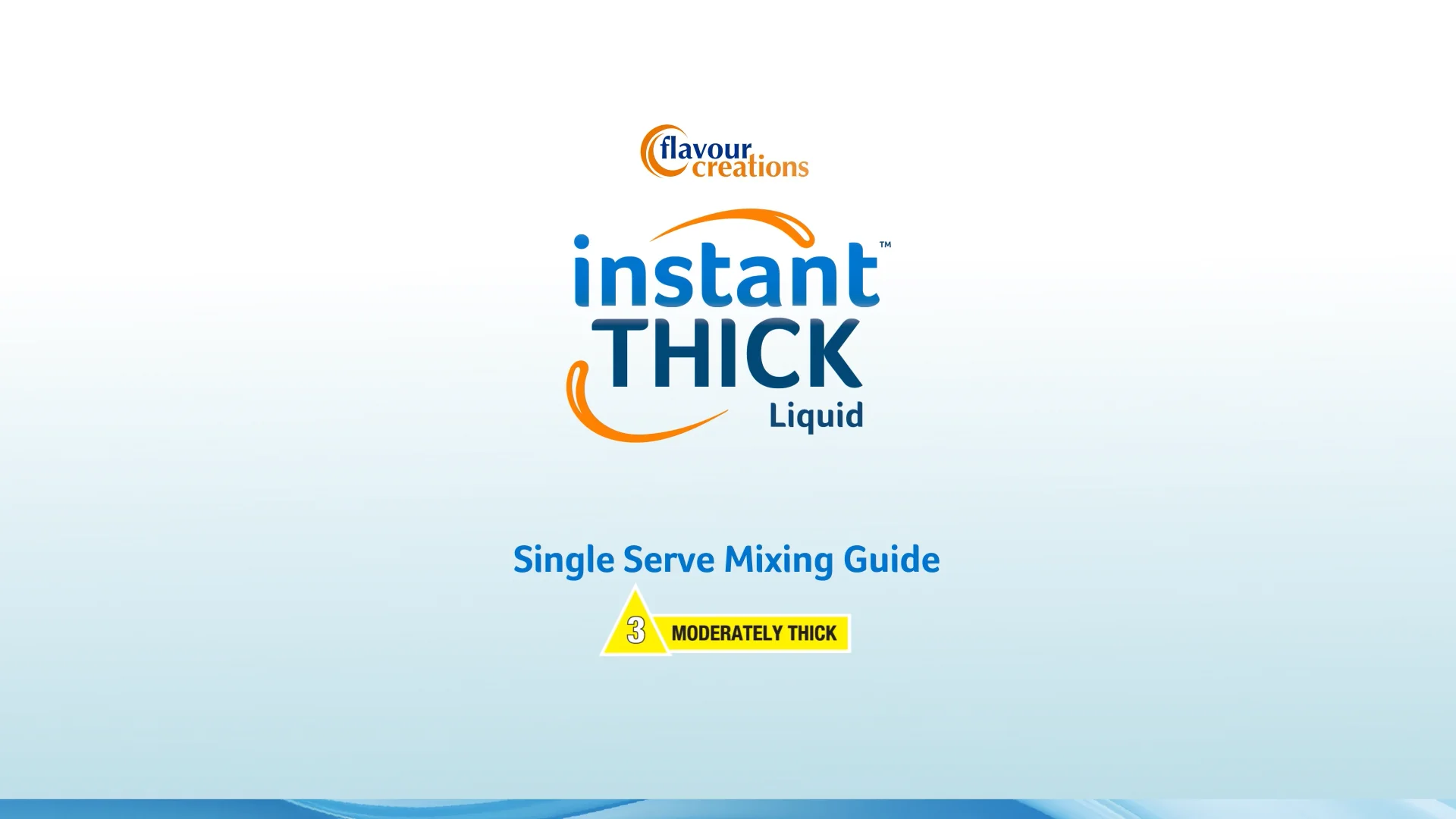 instant THICK Liquid Single Serve Mixing Video - Level 3 Moderately Thick