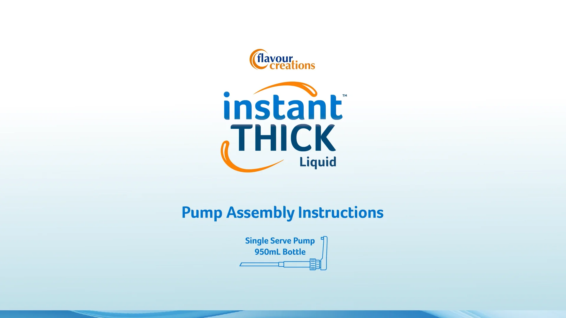instant THICK Liquid Pump Assemble - 950mL Bottle