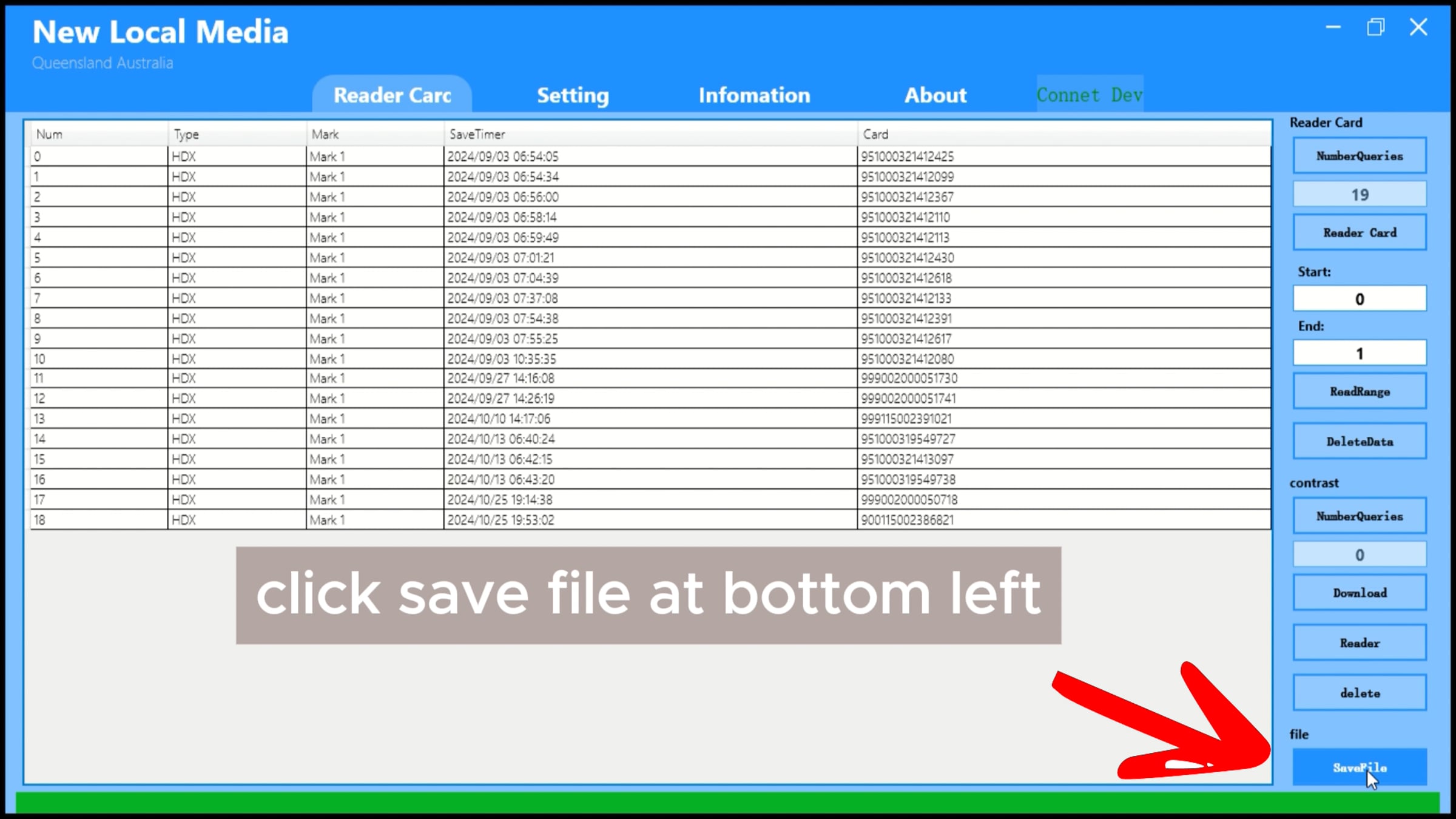 Data Extraction Software - AgriEID Smart EID Readers