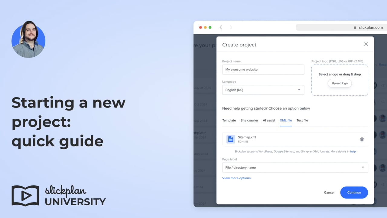Starting a New Project: Quick Guide | Slickplan