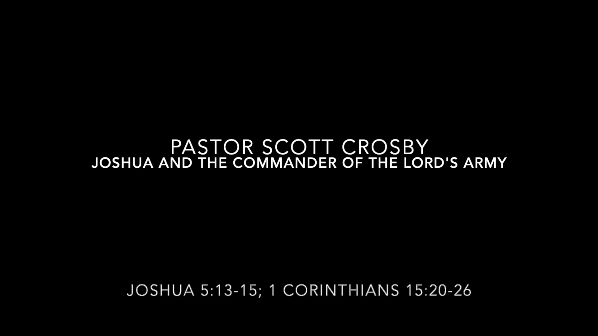Joshua and the Commander of the Lord's Army