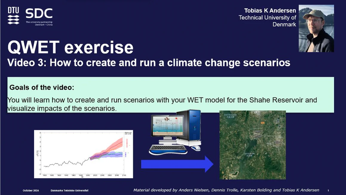 QWET tutorial 3: Scenario simulations