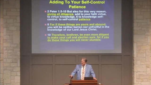 Adding To Your Self-Control Patience (Wayne Fancher)