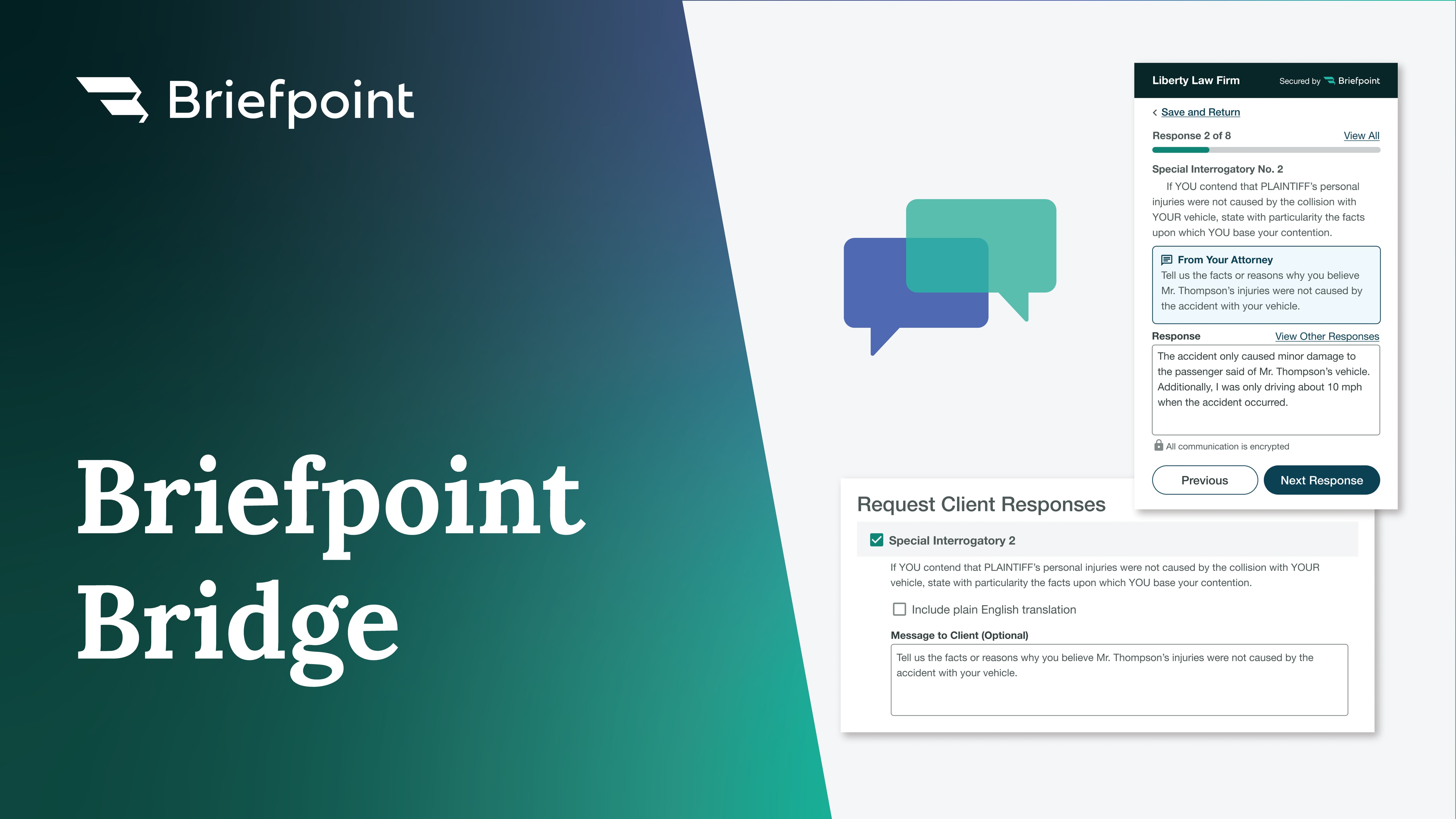 Collect Discovery Responses from Your Client with Briefpoint Bridge!