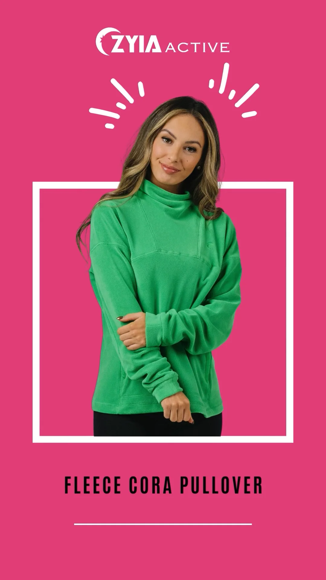 Fleece Cora Pullover | Soft Cocoa #4031 | Pink #4032 | Fairway #4033 ...