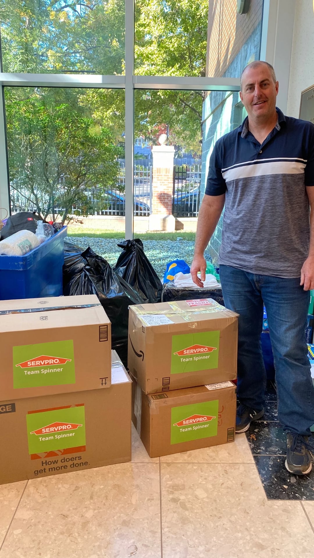 Packing boxes for 2024 Hurricane Relief