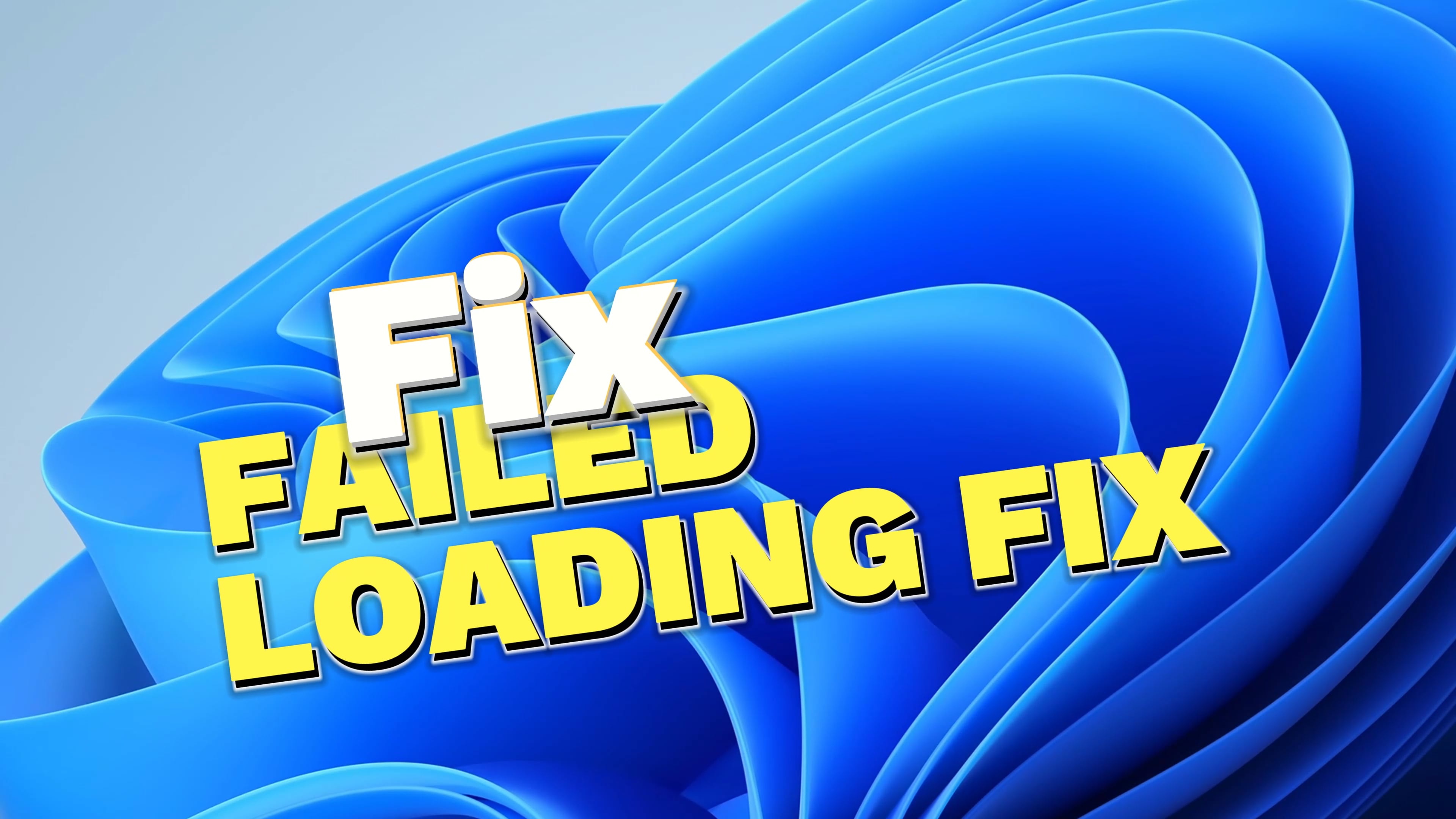 Fix: Failed to load fix