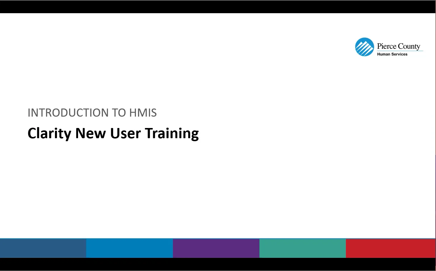 Clarity New User Training