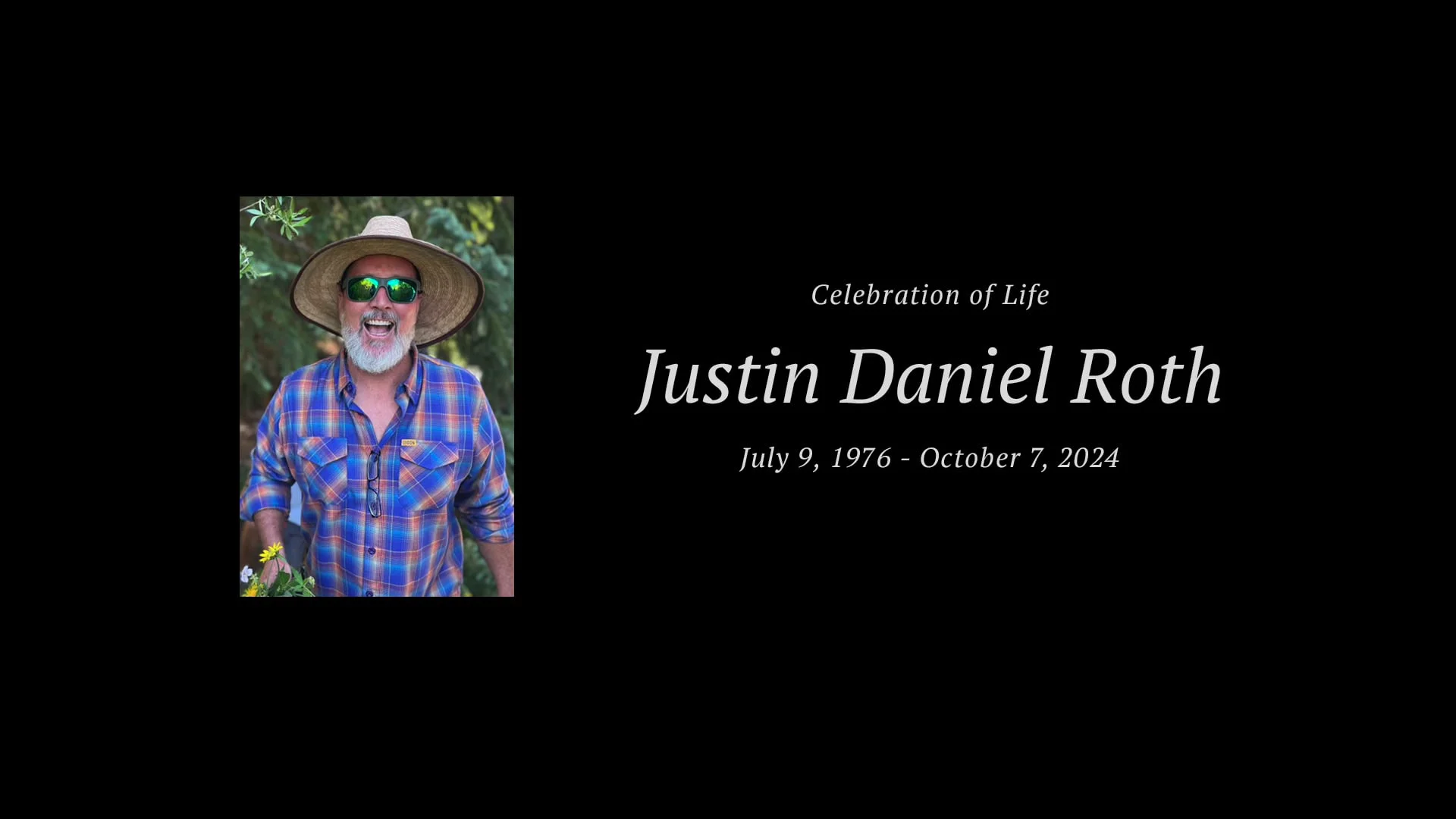 Justin Roth Memorial Service