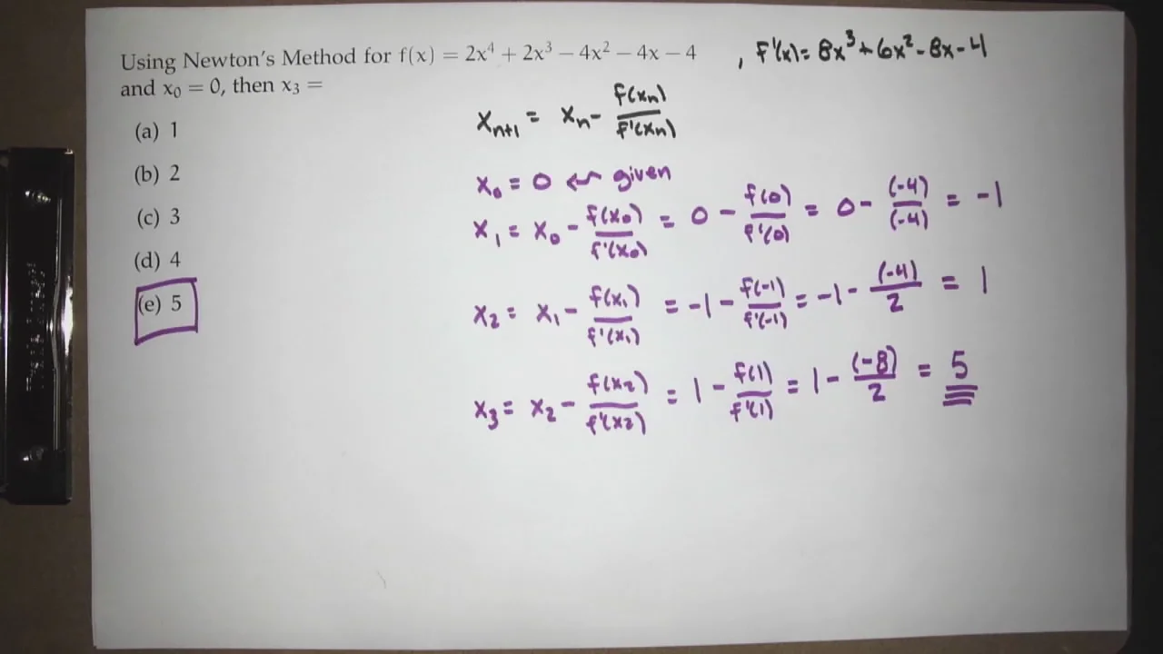Mean Value Theorem (Calc 1; Lecture 25; Fall 24)