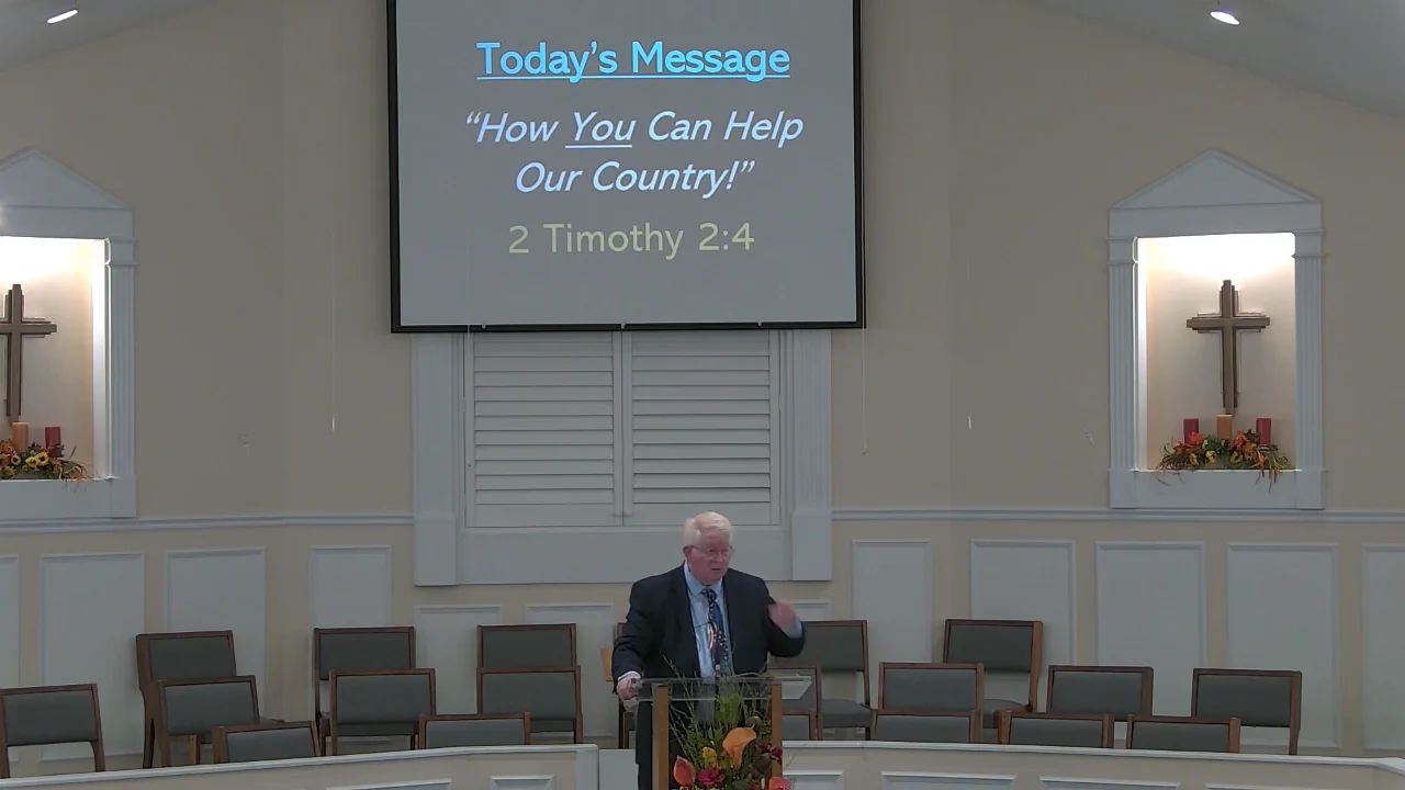 November 3 2024 - How You Can Help Your Country! - Pastor Rodney Anderson