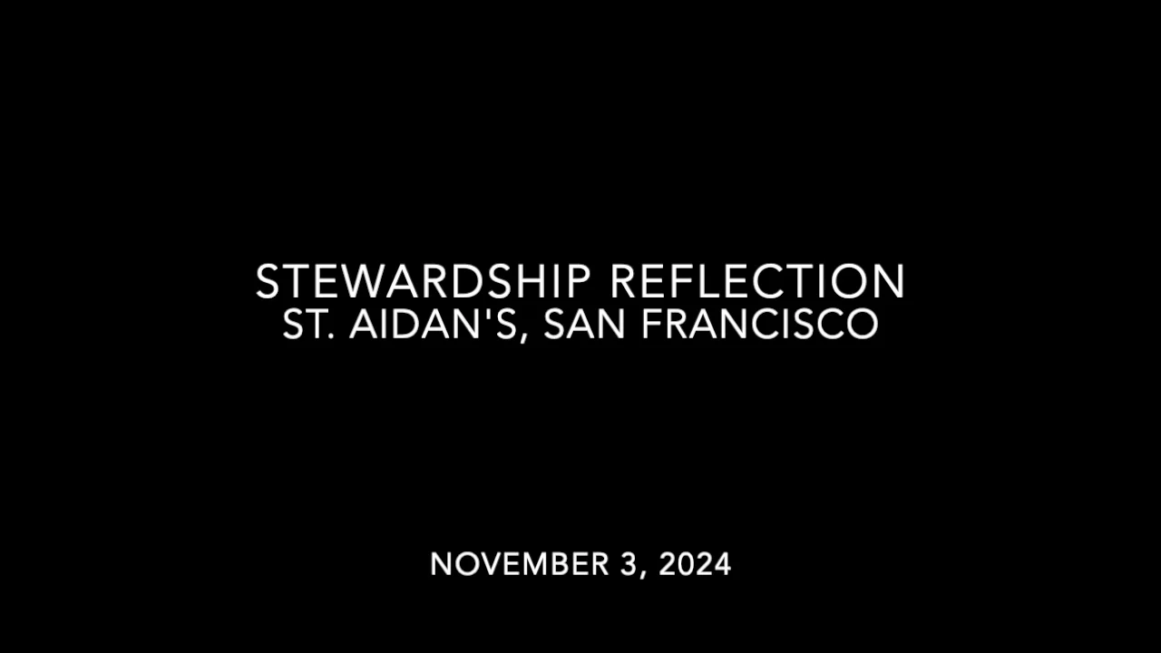 Stewardship Reflection - November 3, 2024