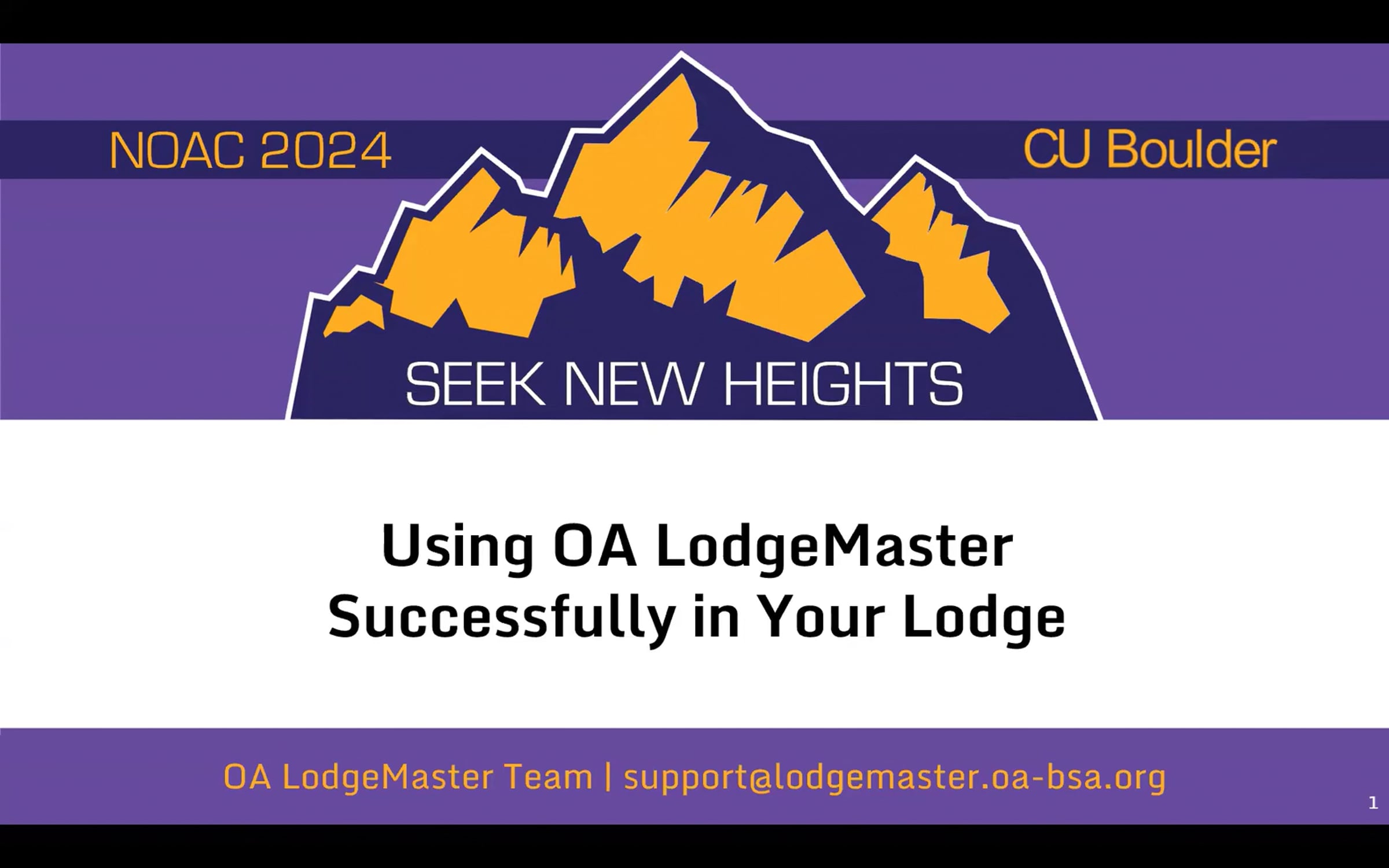 Using OA LodgeMaster Successfully in Your Lodge [NOAC 2024]