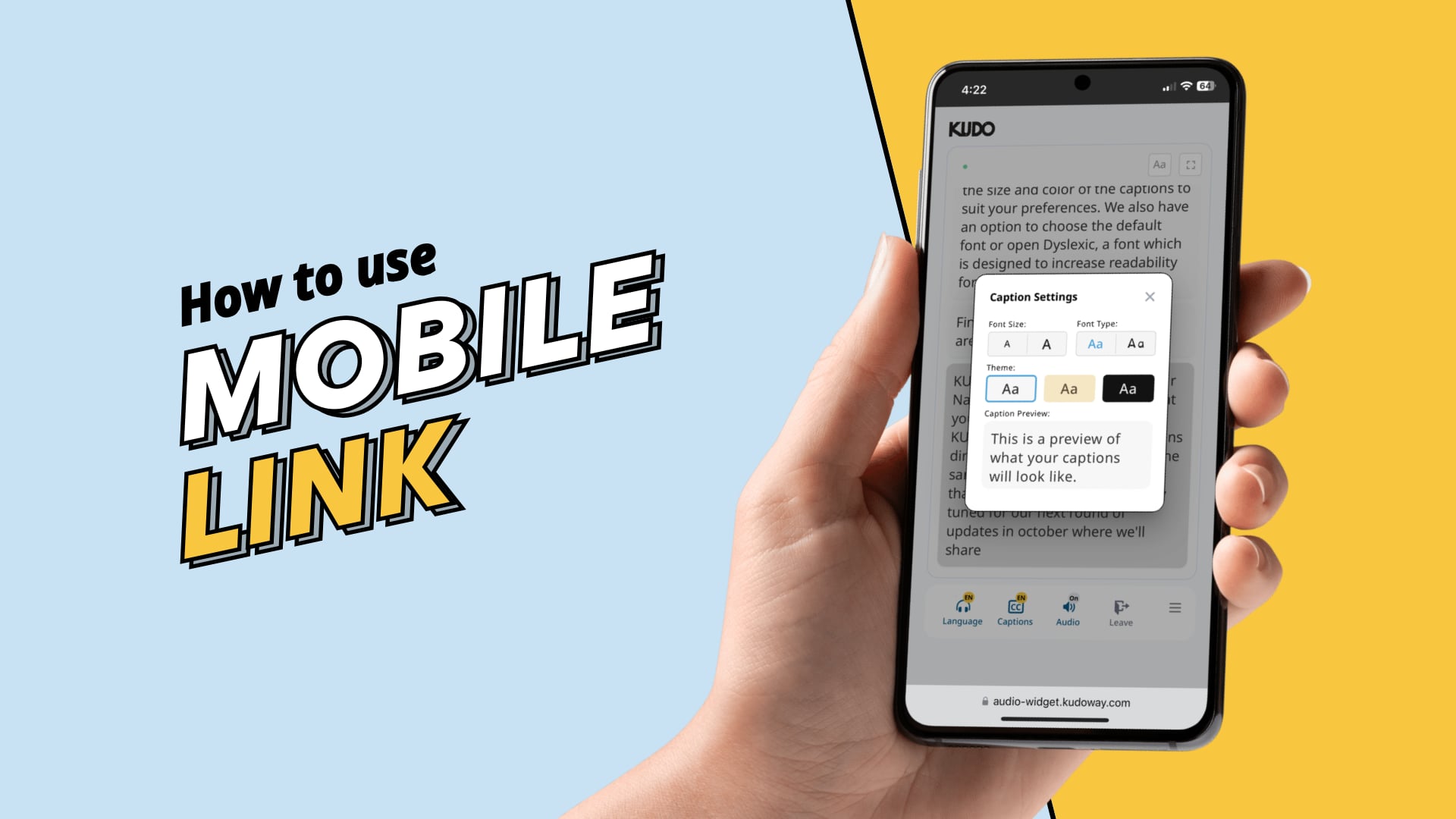 How to use KUDO MobileLink