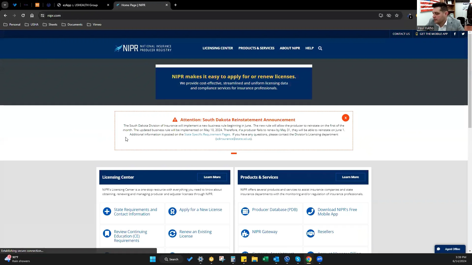 Purchasing Additional States With NIPR And Uploading To The Company