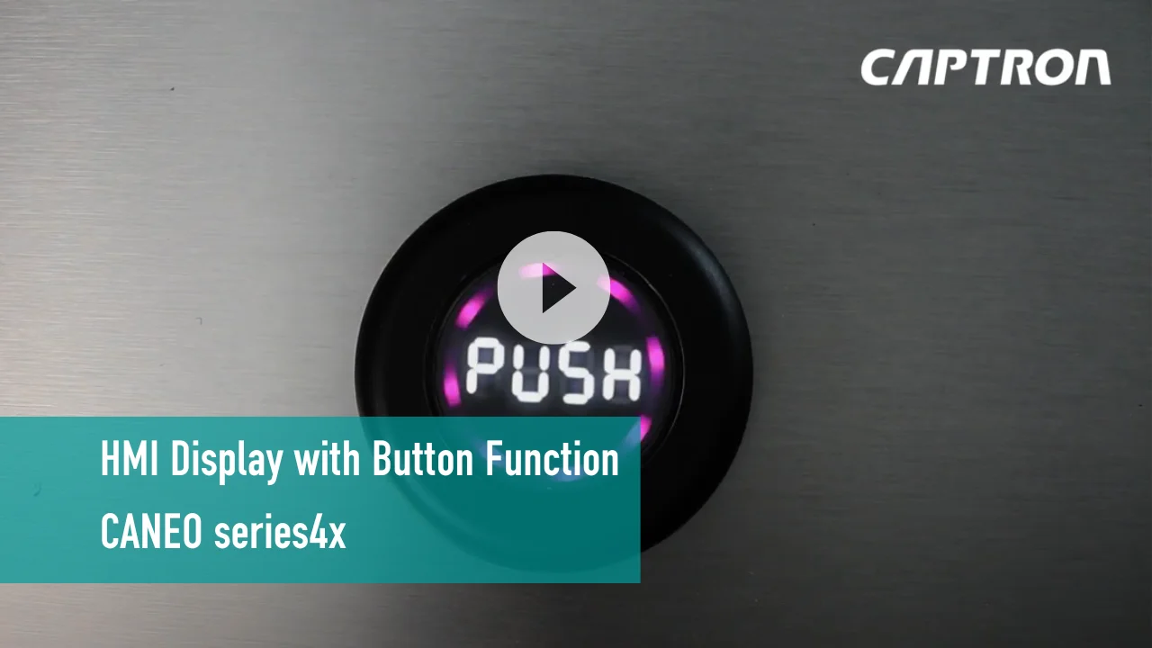 HMI Display with Button Function - CANEO series4x