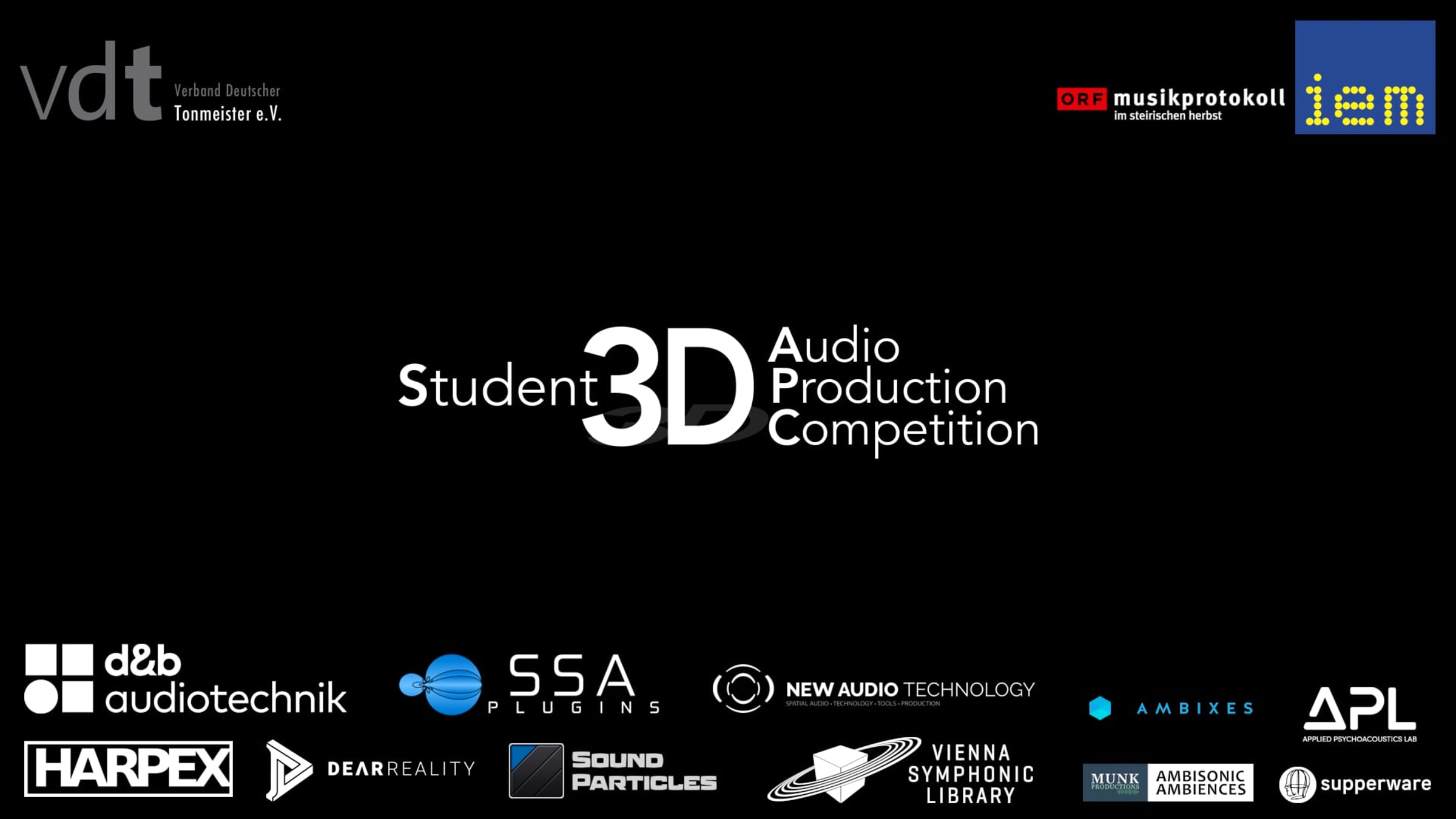 Finals of Student 3D Audio Production Competition 2024