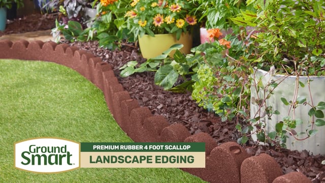 Rubber Landscape Edging - Ground Smart Rubber Mulch