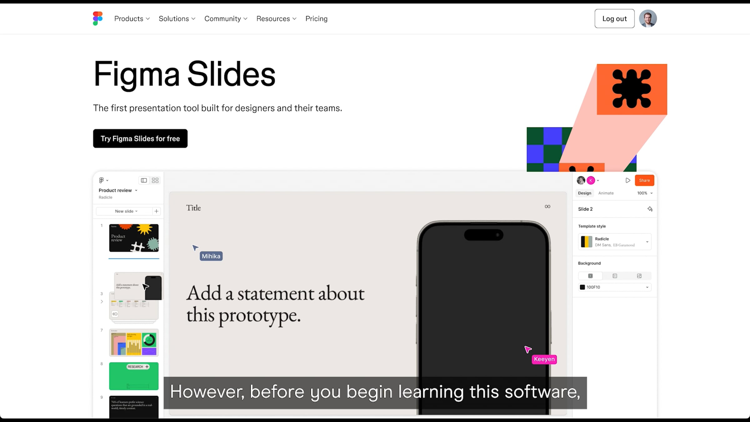 Figma Slides Intro Video