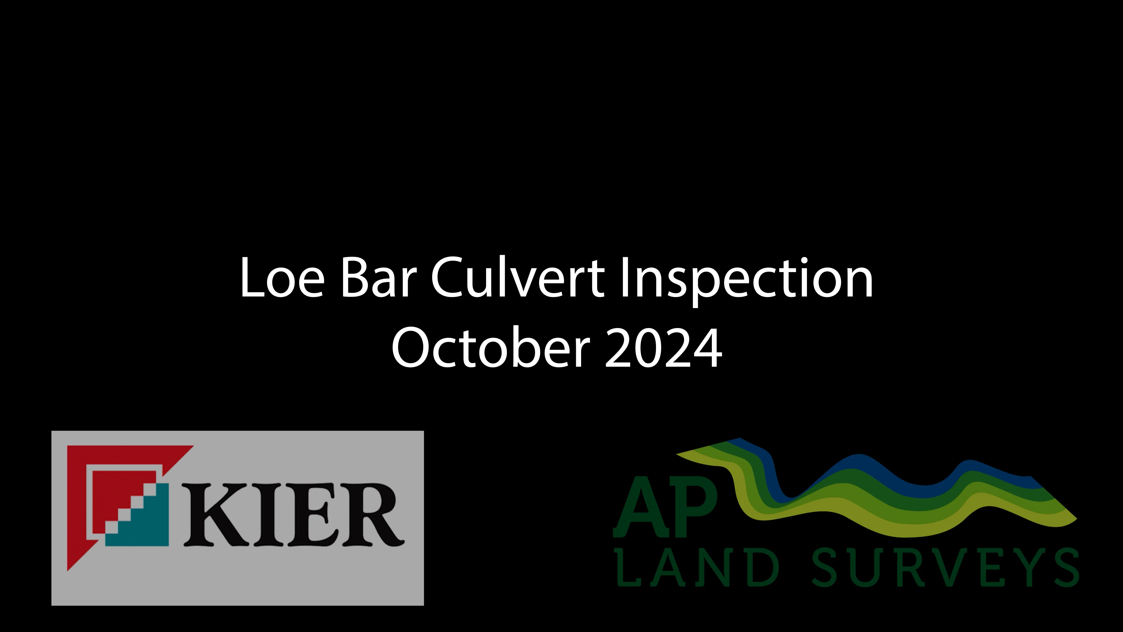 Loe Bar Culvert Oct24 US to DS film1