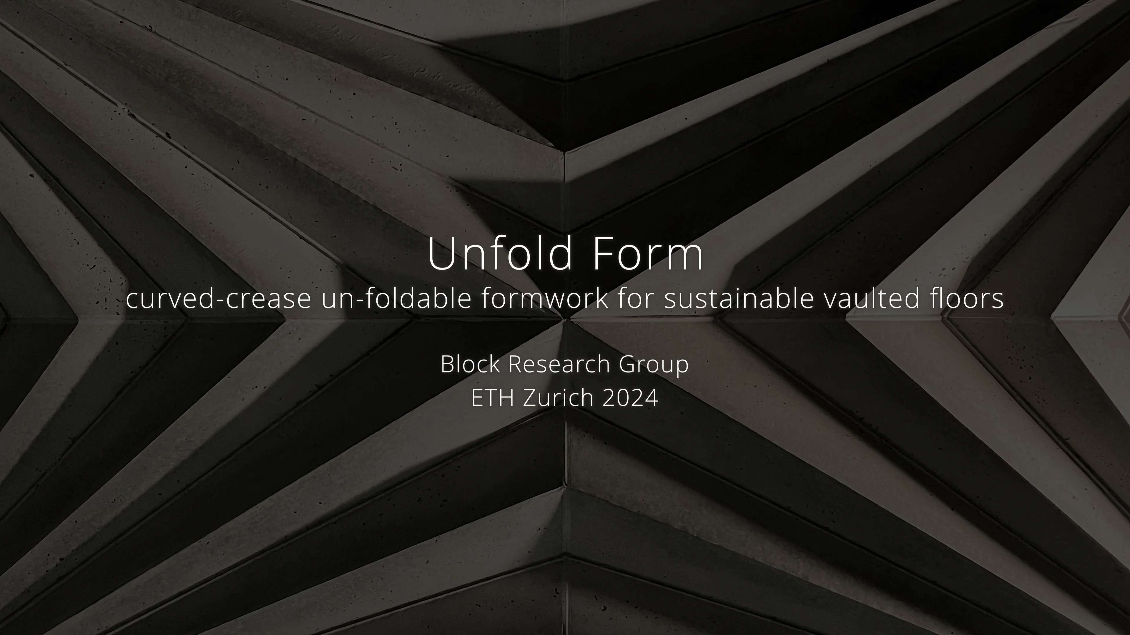Unfold Form: Curved-crease un-foldable formwork for sustainable vaulted ...