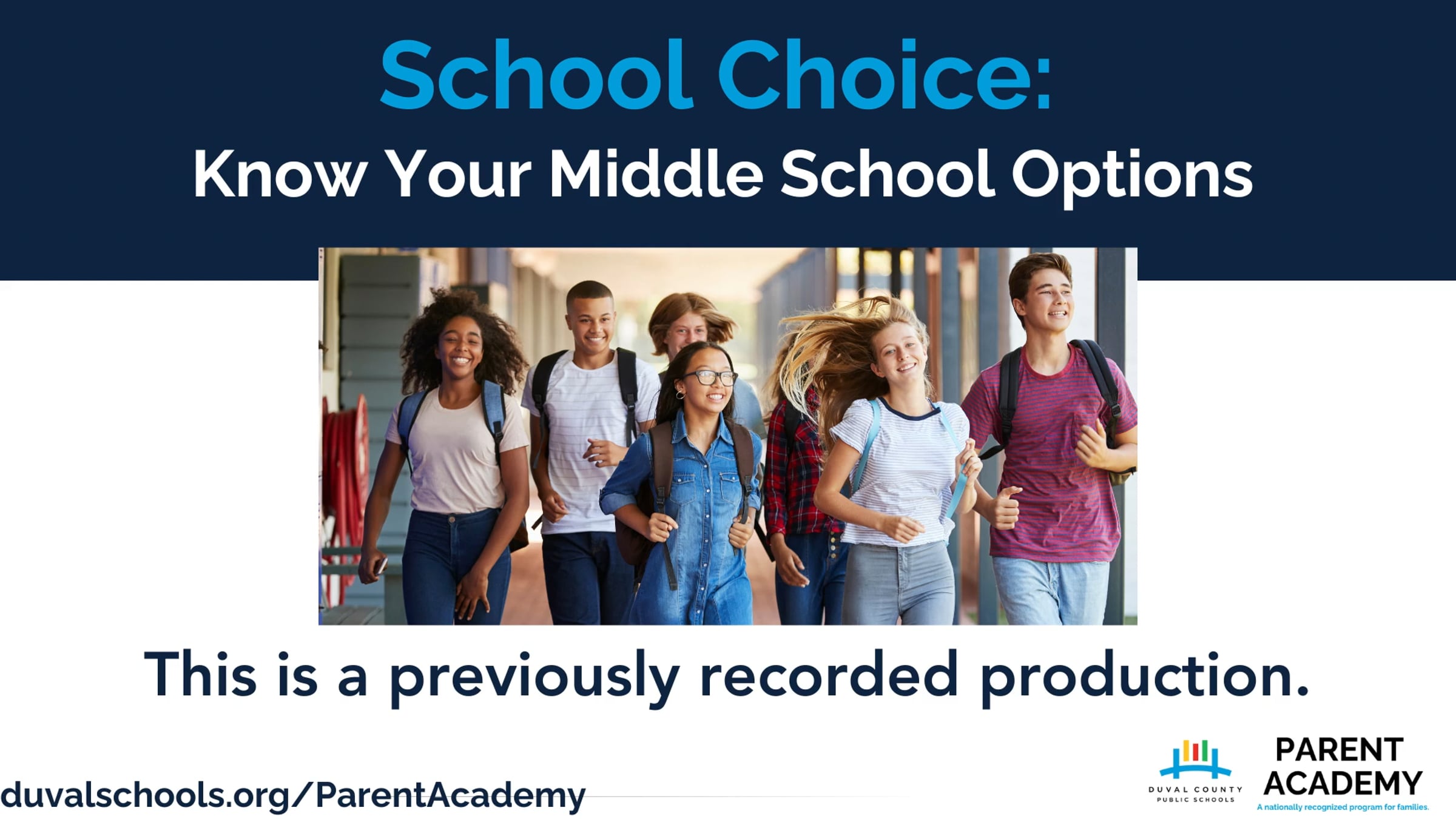 School Choice: Know Your Middle School Options - Fall 2024